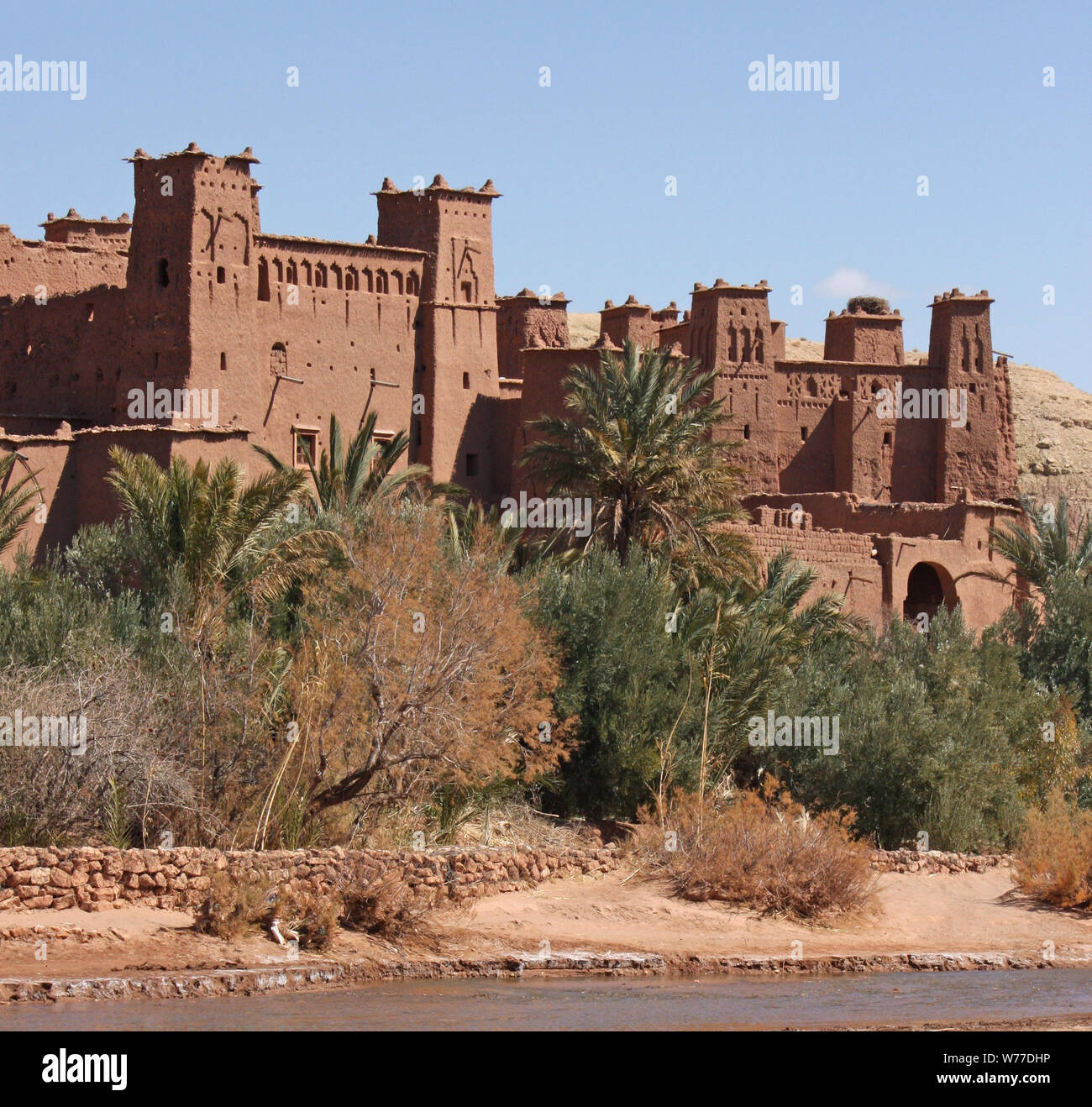 The impressive mud structures and buildings of Ait Benhaddou in Morocco ...