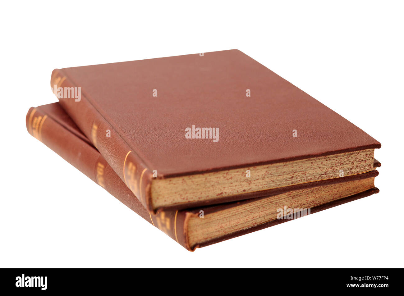 old heavy books isolated on a white background Stock Photo - Alamy