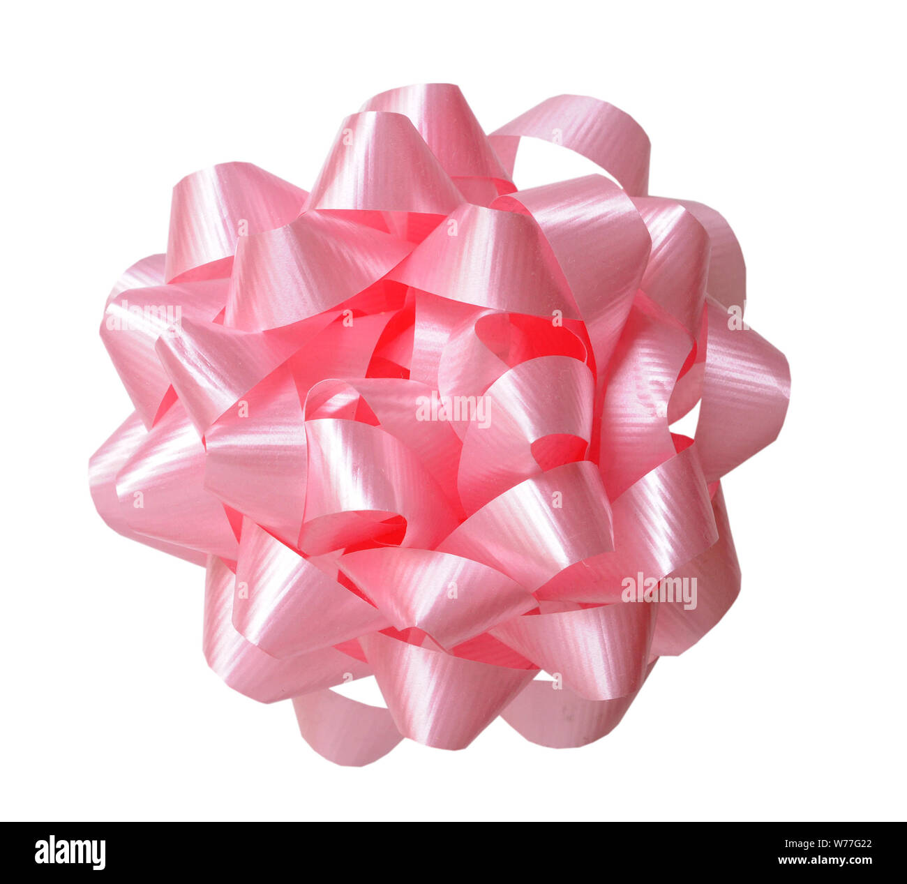 pink bow isolated on white background Stock Photo - Alamy
