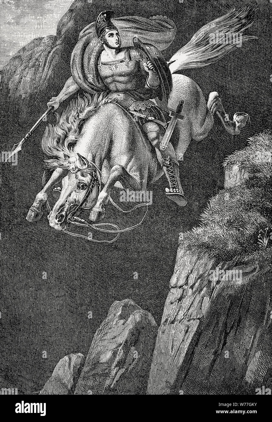 The Sacrificial Death of Marcus Curtius, Ancient Rome Stock Photo - Alamy