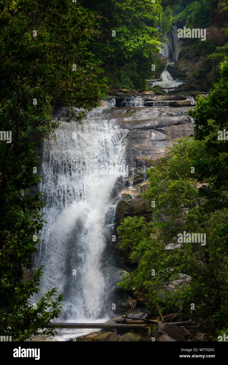 The sirithan waterfall in doi inthanon national park hi-res stock ...