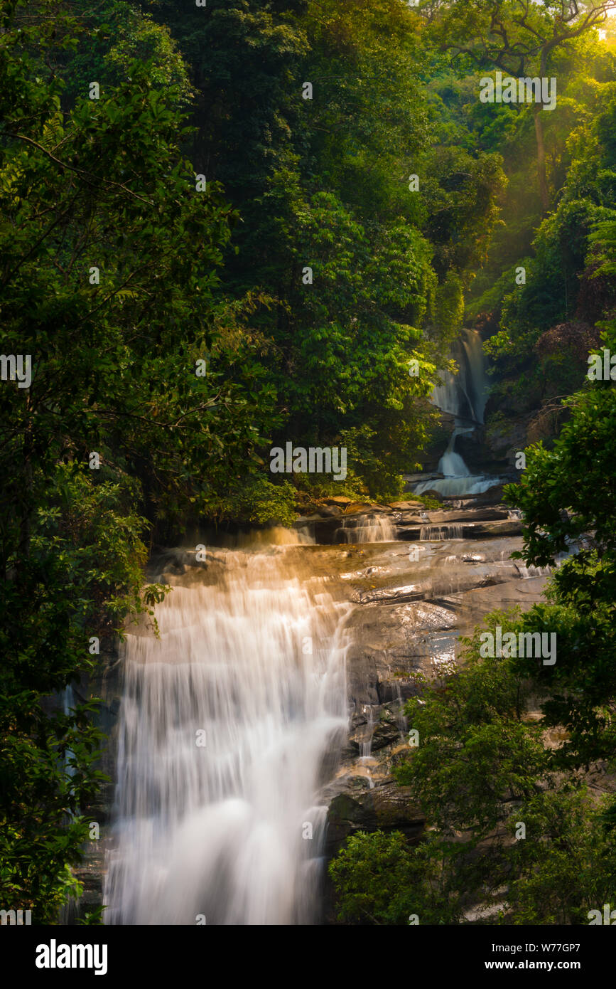 The sirithan waterfall in doi inthanon national park hi-res stock ...