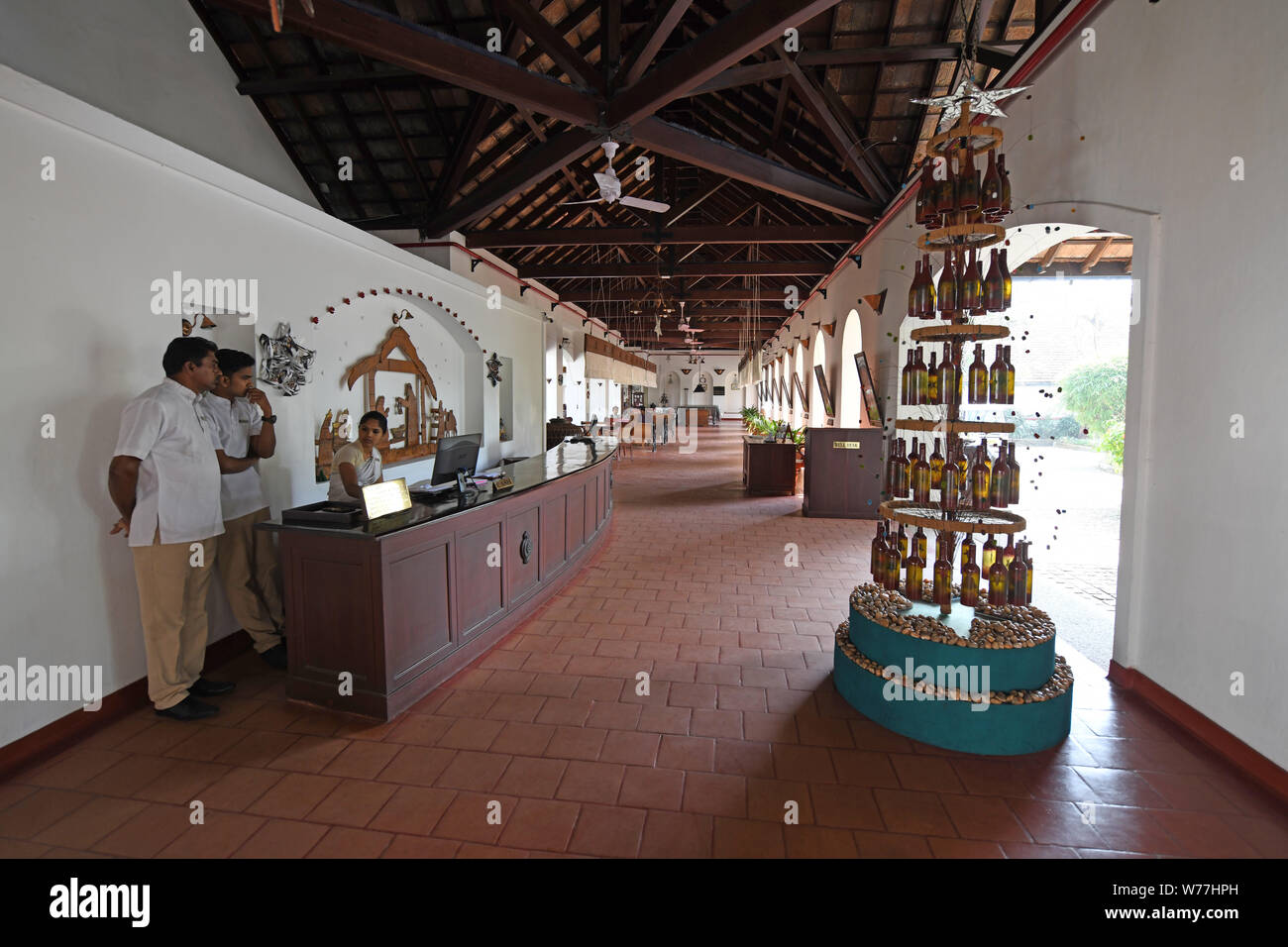 Reception at Brunton Boatyard Hotel, Fort Kochi, Kerala, India Stock ...