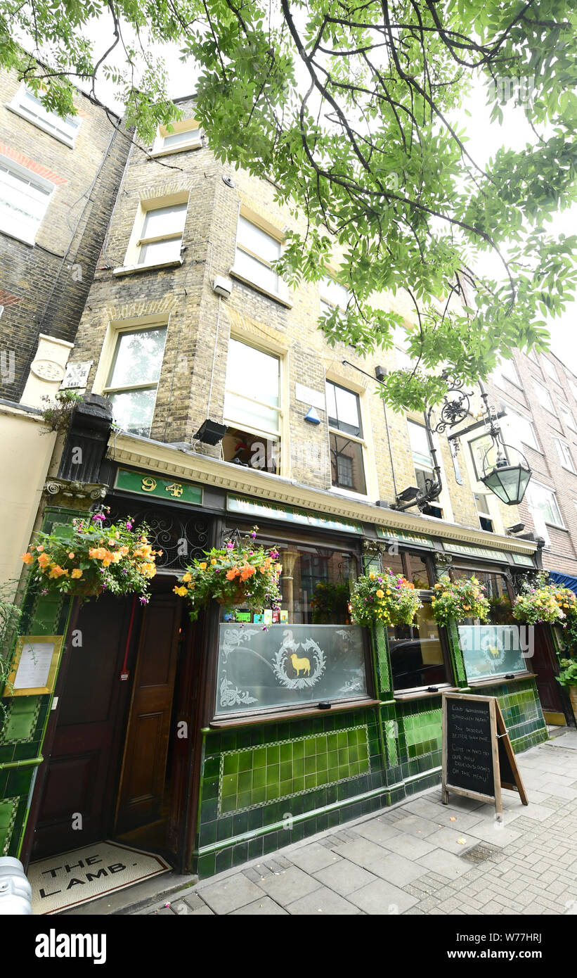 The Lamb pub in London Stock Photo - Alamy