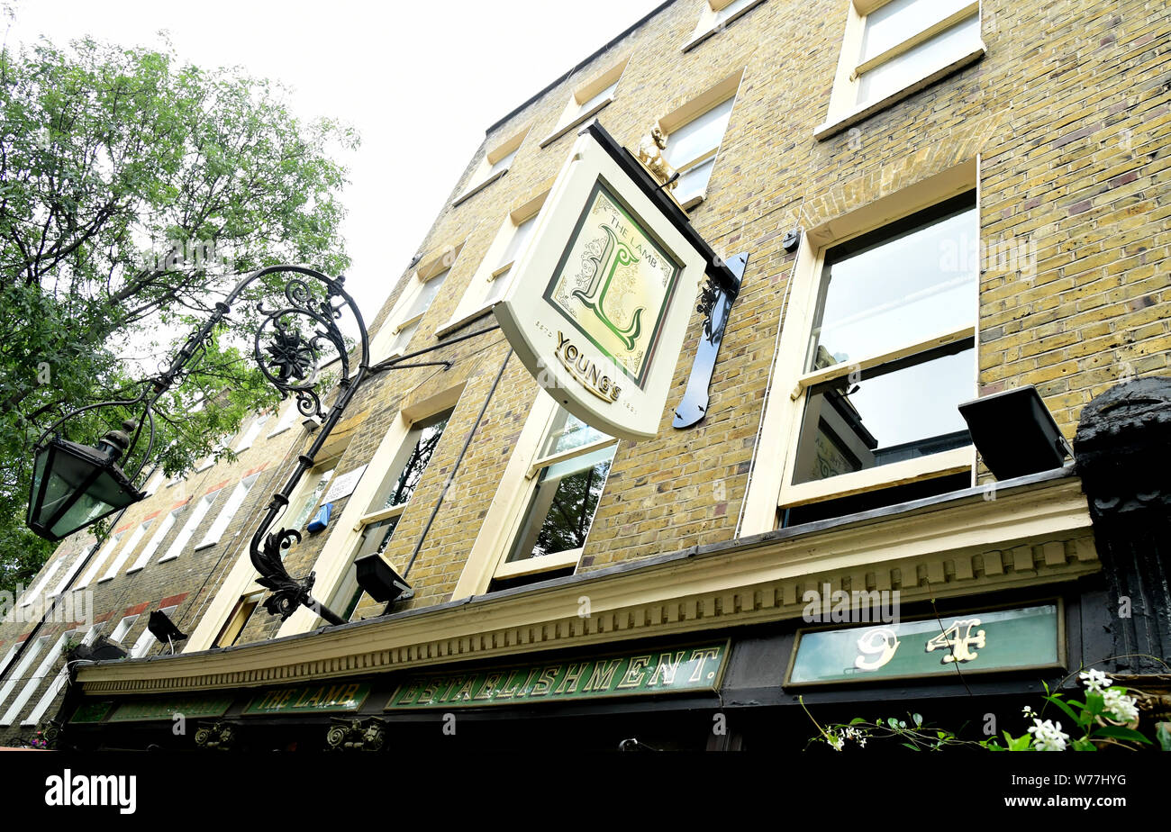 The Lamb pub in London Stock Photo - Alamy
