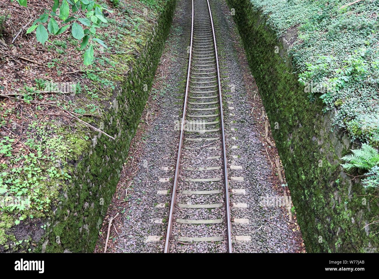 Different detailed views on railroads and rail crossings in germany ...