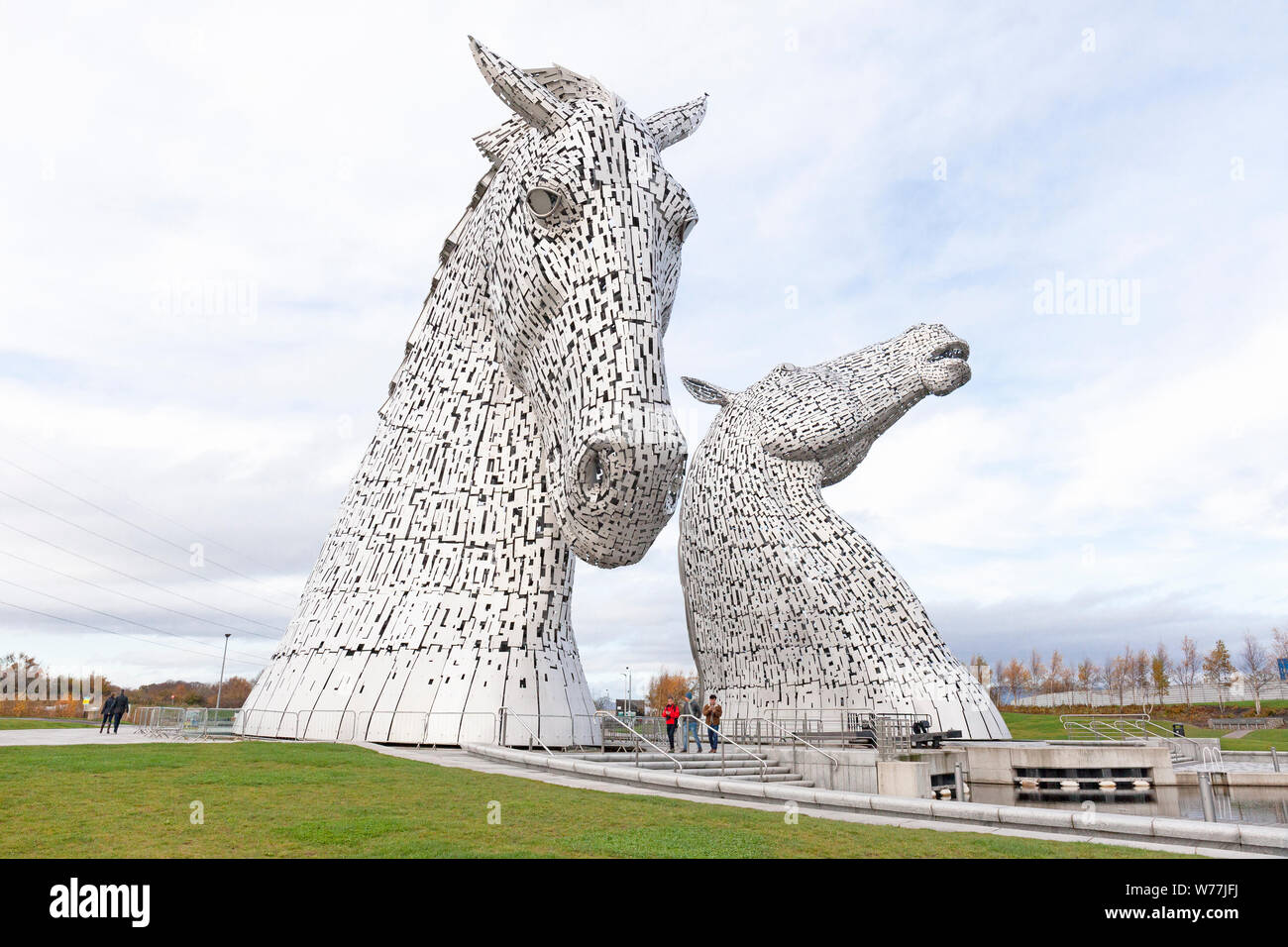 The Kelpies Statues, The Helix, Falkirk, Stirlingshire, Scotland Stock ...
