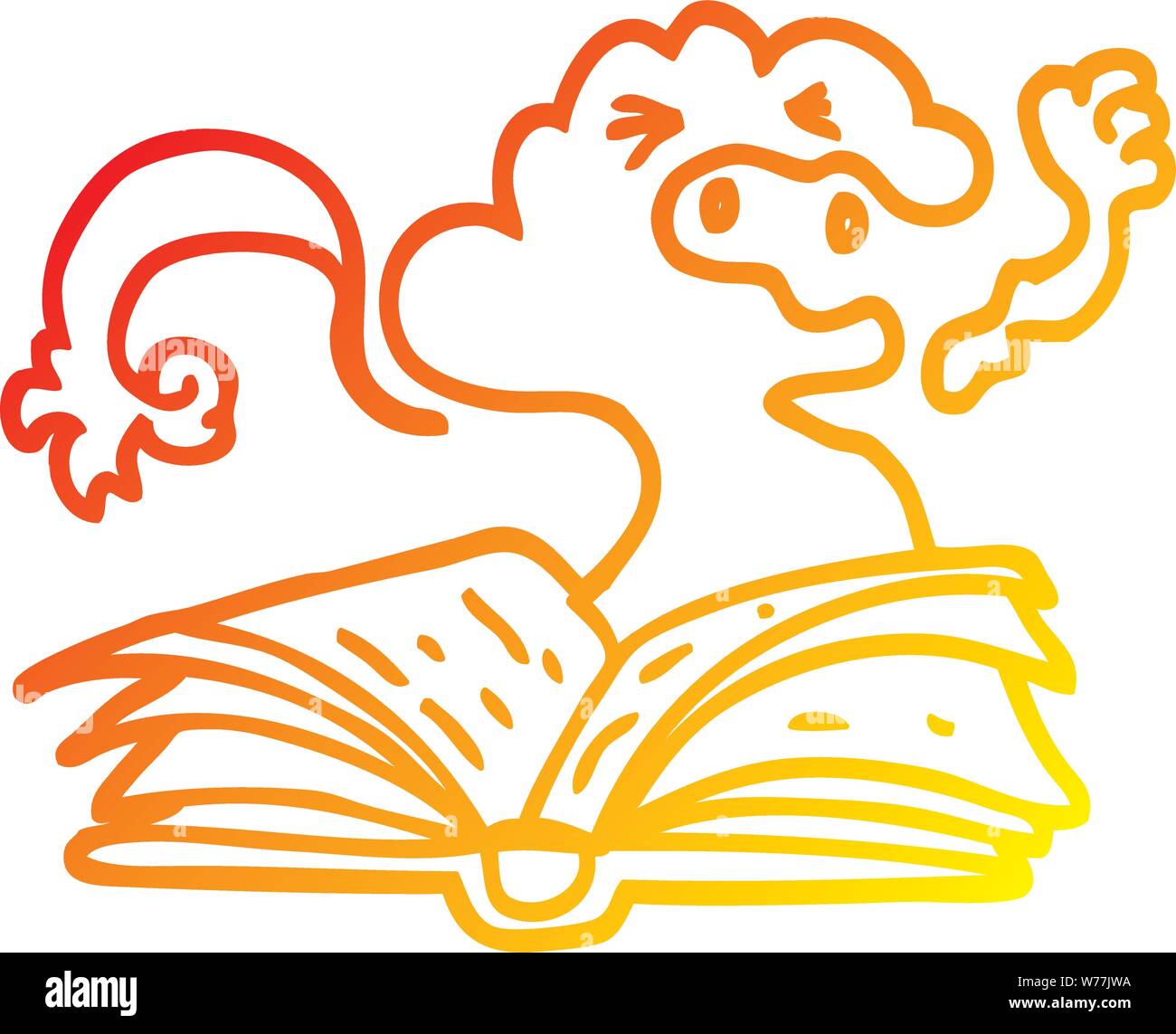 Spell book drawing clipart hi-res stock photography and images - Alamy