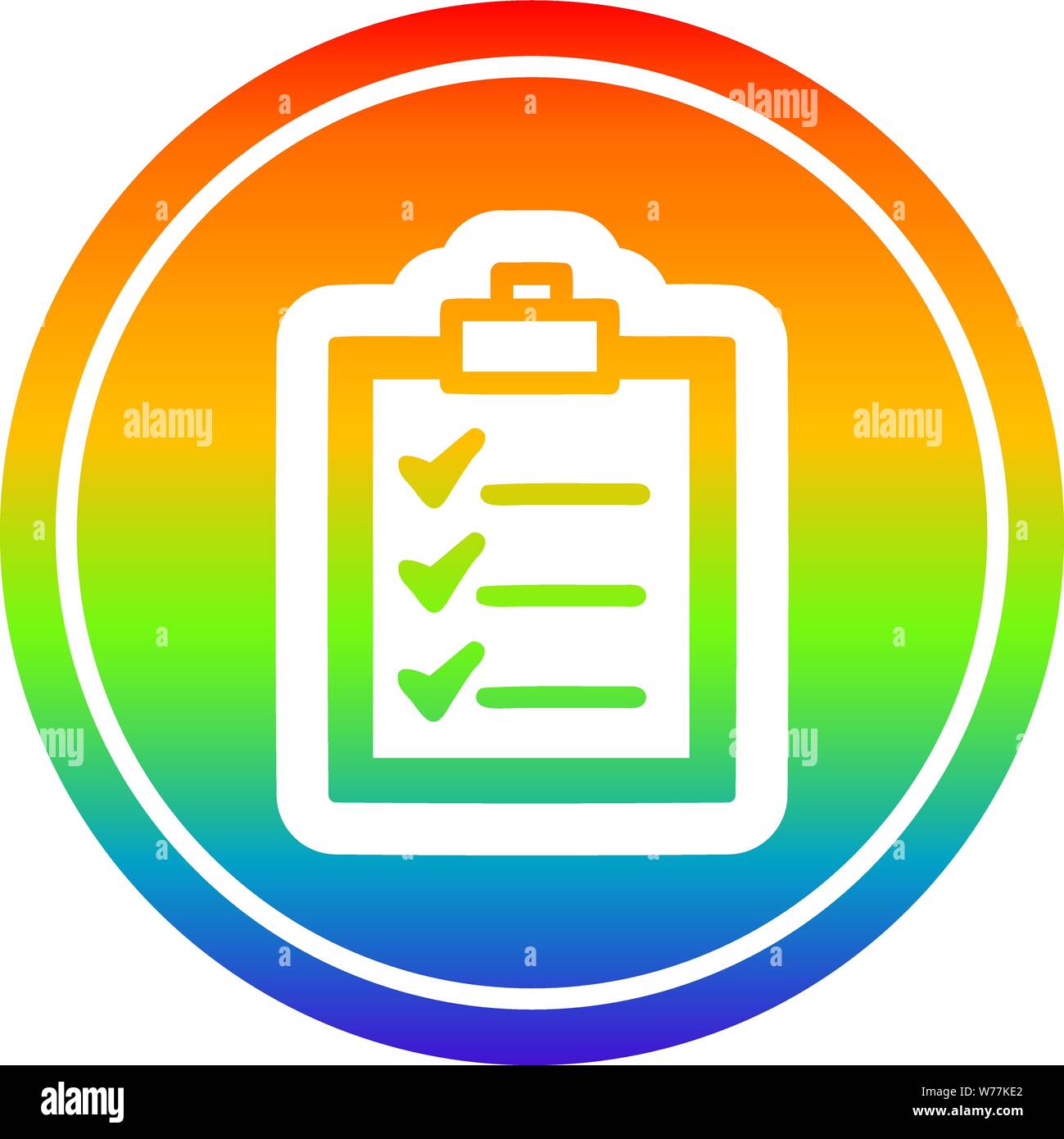 Check list circular icon hi-res stock photography and images - Alamy