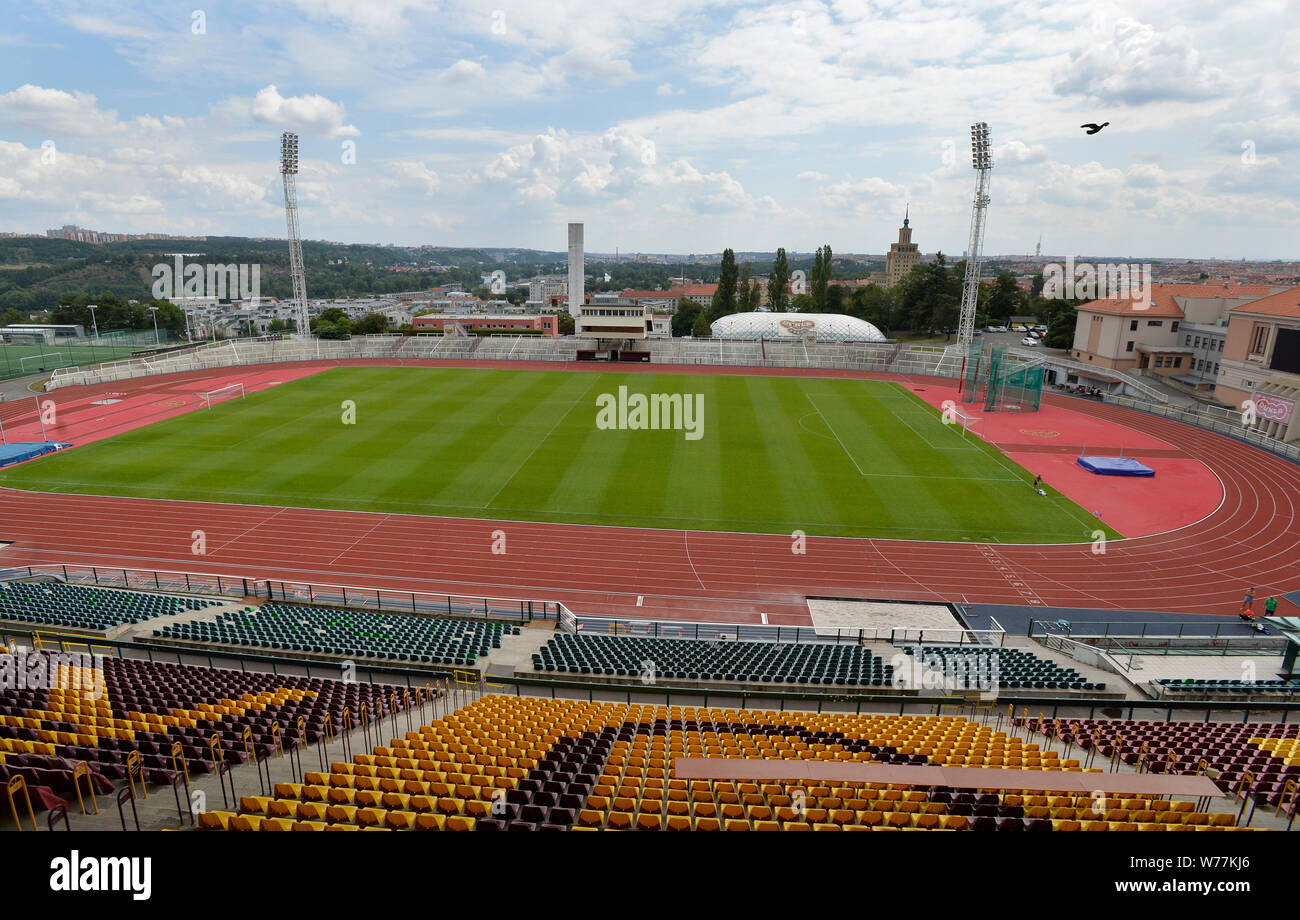 Prague, Czech Republic. 02nd Aug, 2019. Stadion Juliska, a multi-use ...
