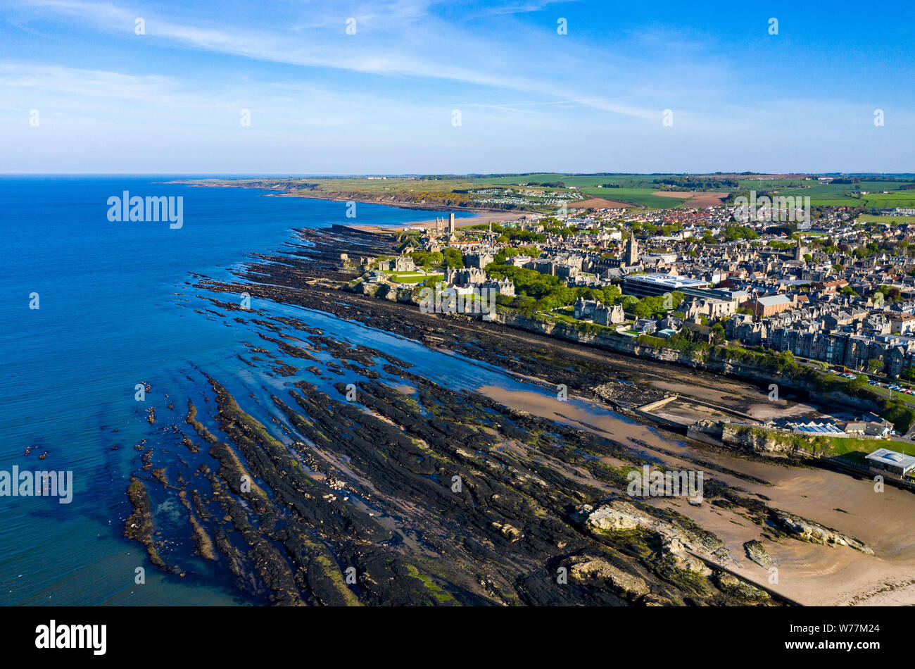 Aerial view scotland coast hi-res stock photography and images - Alamy