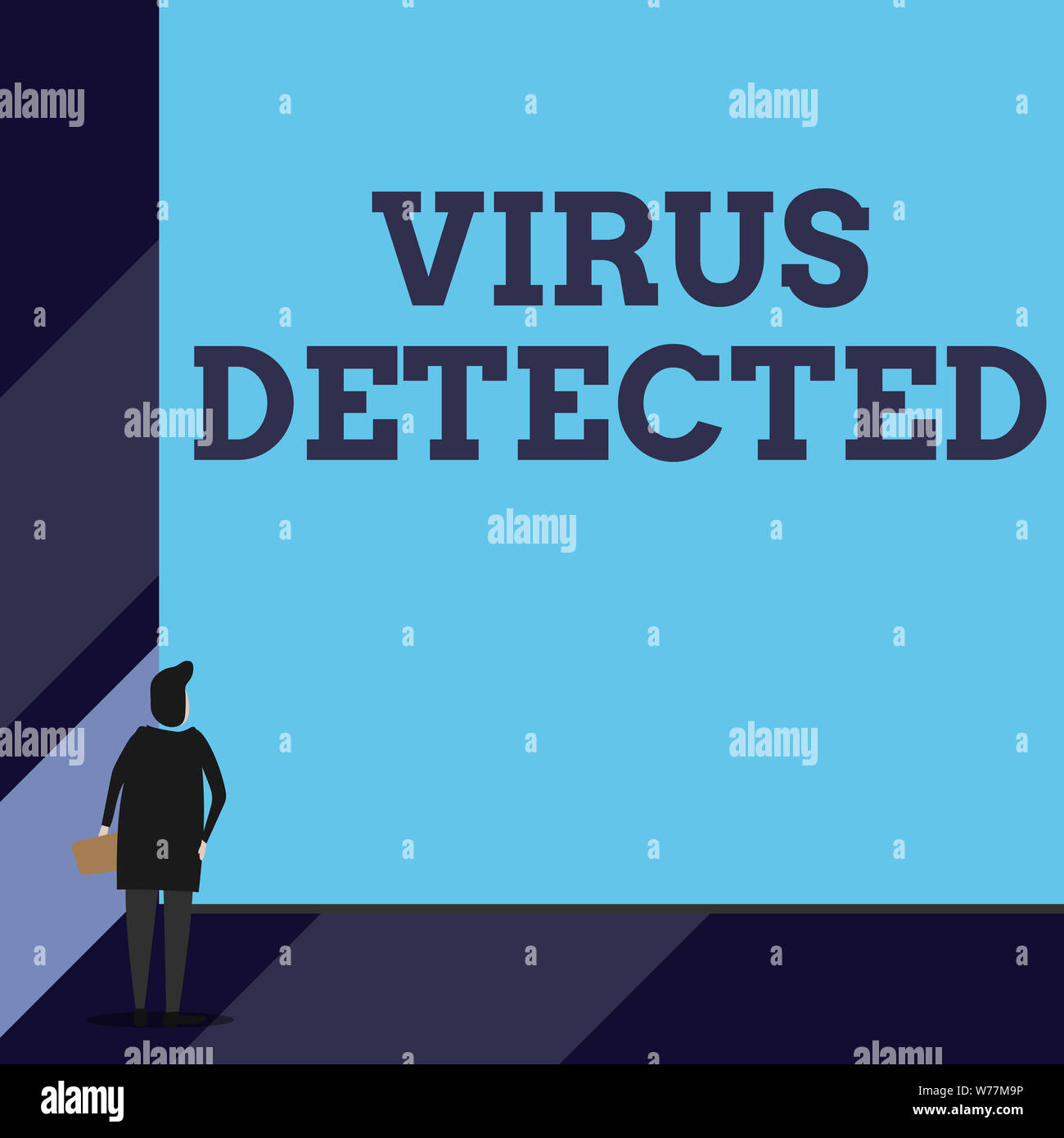 Handwriting Text Virus Detected Conceptual Photo A Computer Program Used To Prevent And Remove