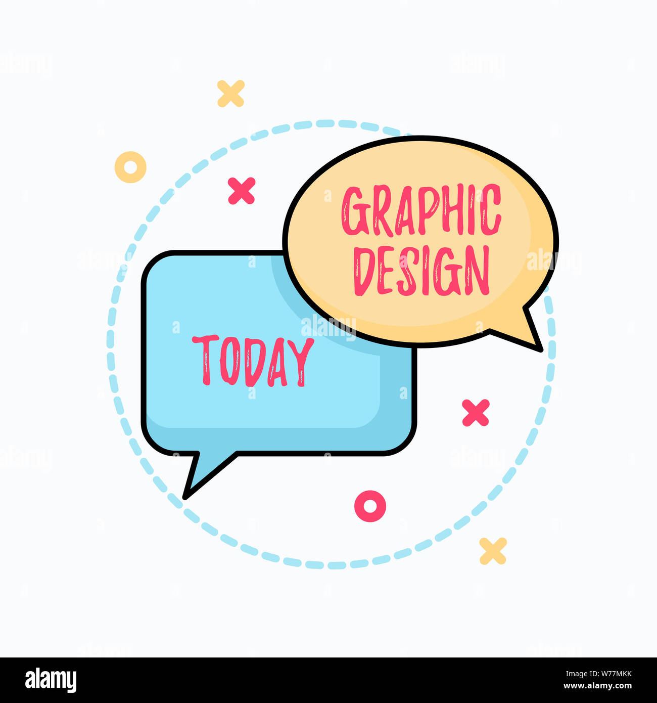 Conceptual hand writing showing Graphic Design. Concept meaning art or skill of combining text ...
