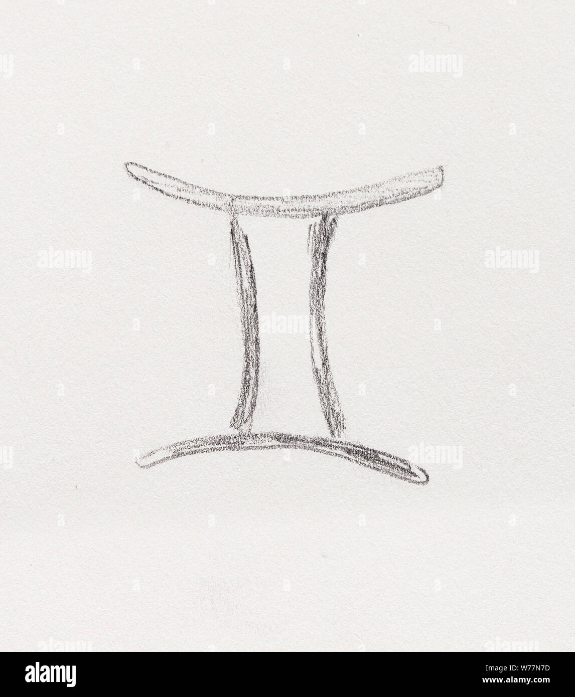 Hand drawn horoscope astrology symbols on paper Stock Photo - Alamy