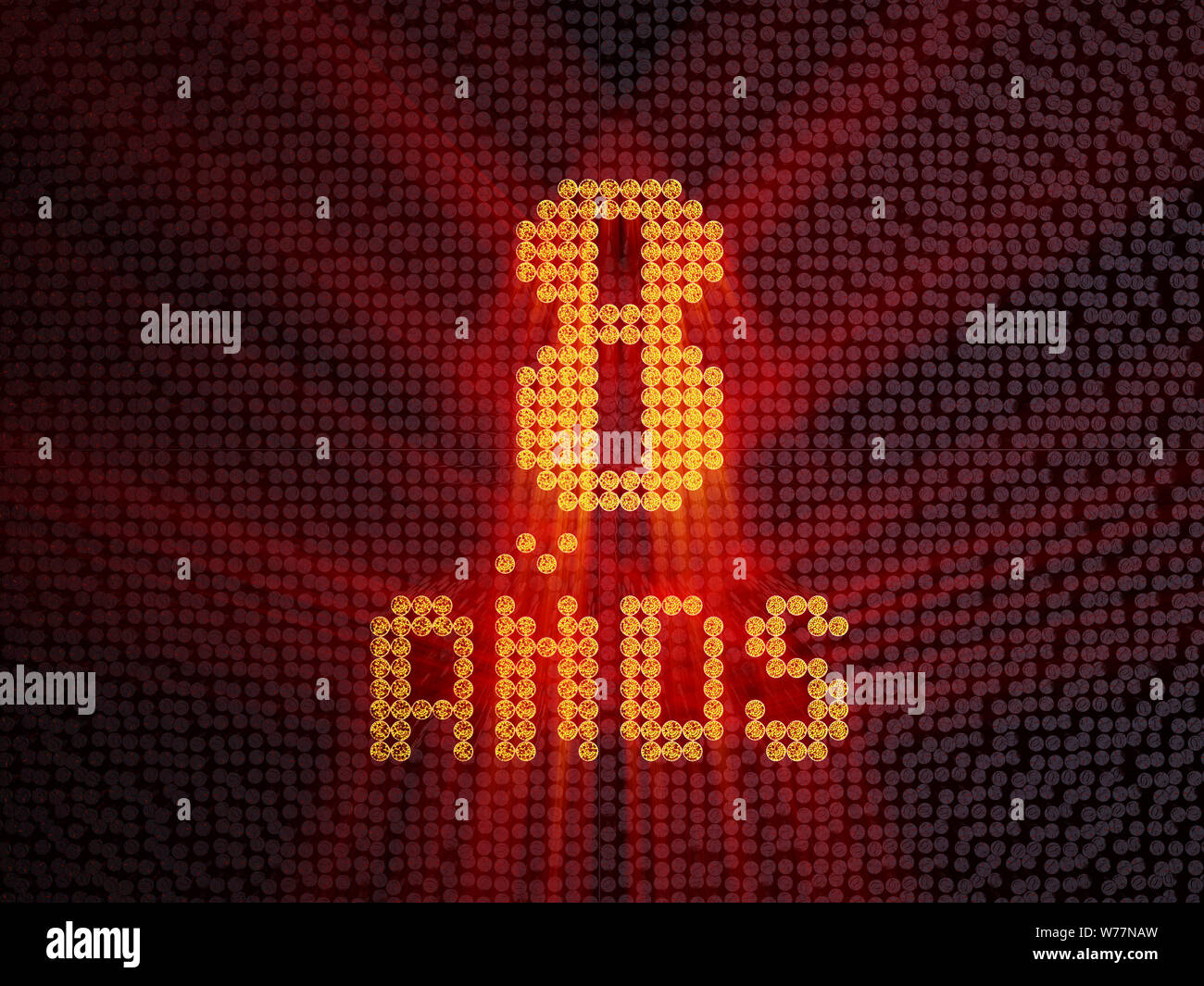 Inscription in Spanish. golden number eight years (number 8 years ...