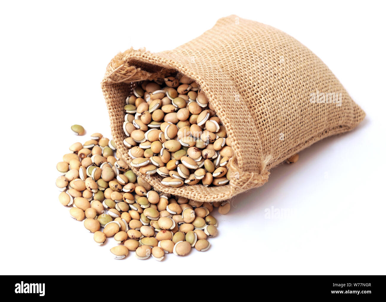 pigeon pea with burlap bag Stock Photo - Alamy