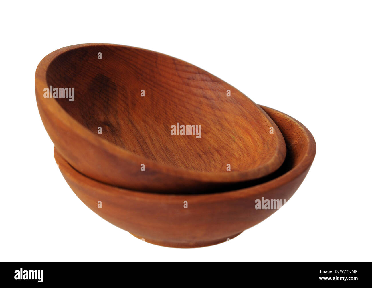 wooden bowl (focus inside bowl for wood grain Stock Photo - Alamy