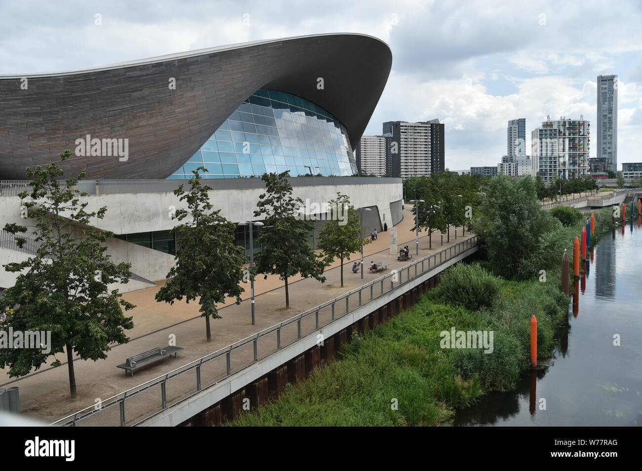 The olympic aquatic centre, Stratford, UK Stock Photo - Alamy