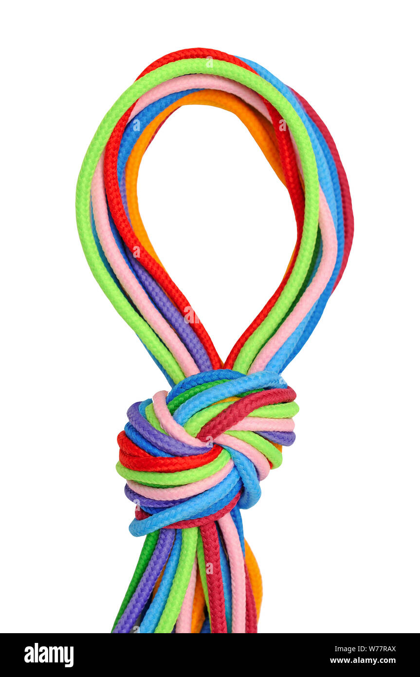 multicolor linen rope for background uses Stock Photo - Alamy