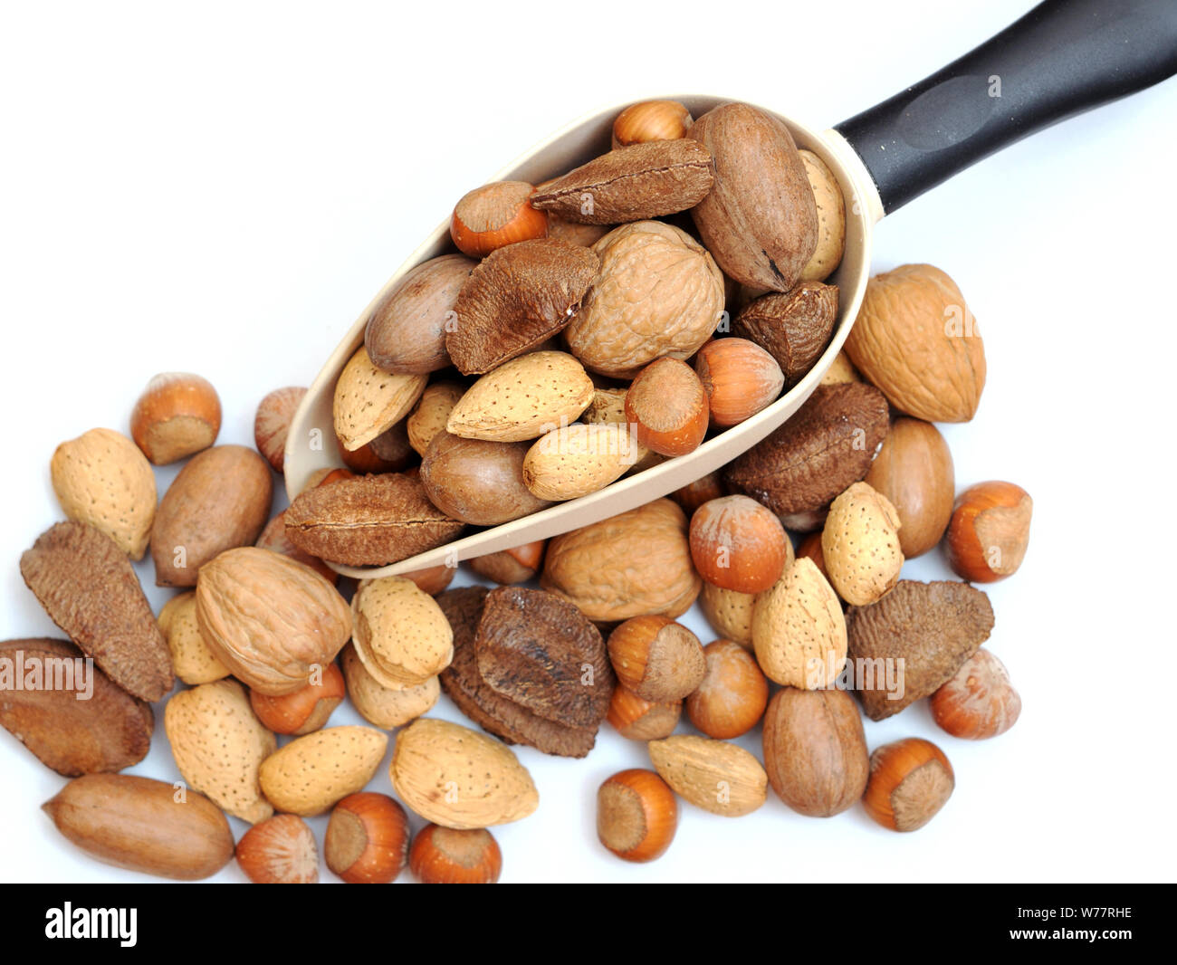 mix of nut in scoop Stock Photo - Alamy