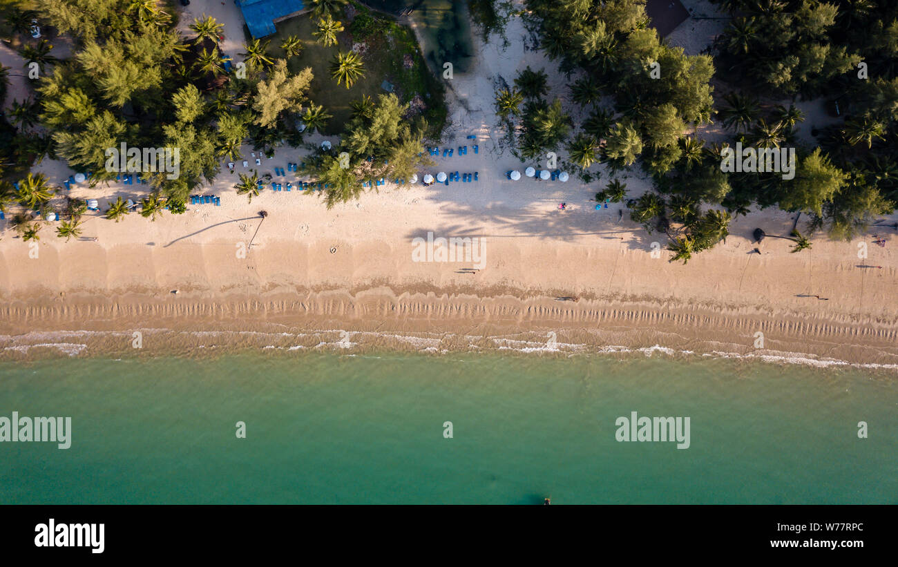 Sandy beach drone view hi-res stock photography and images - Alamy