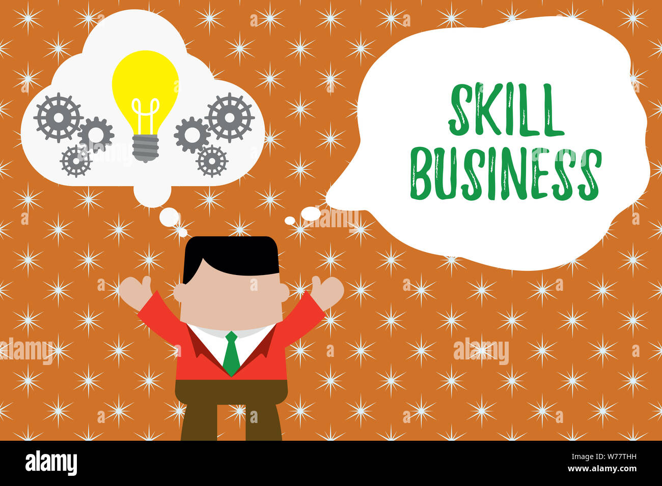 Writing note showing Skill Business. Business concept for Ability to ...