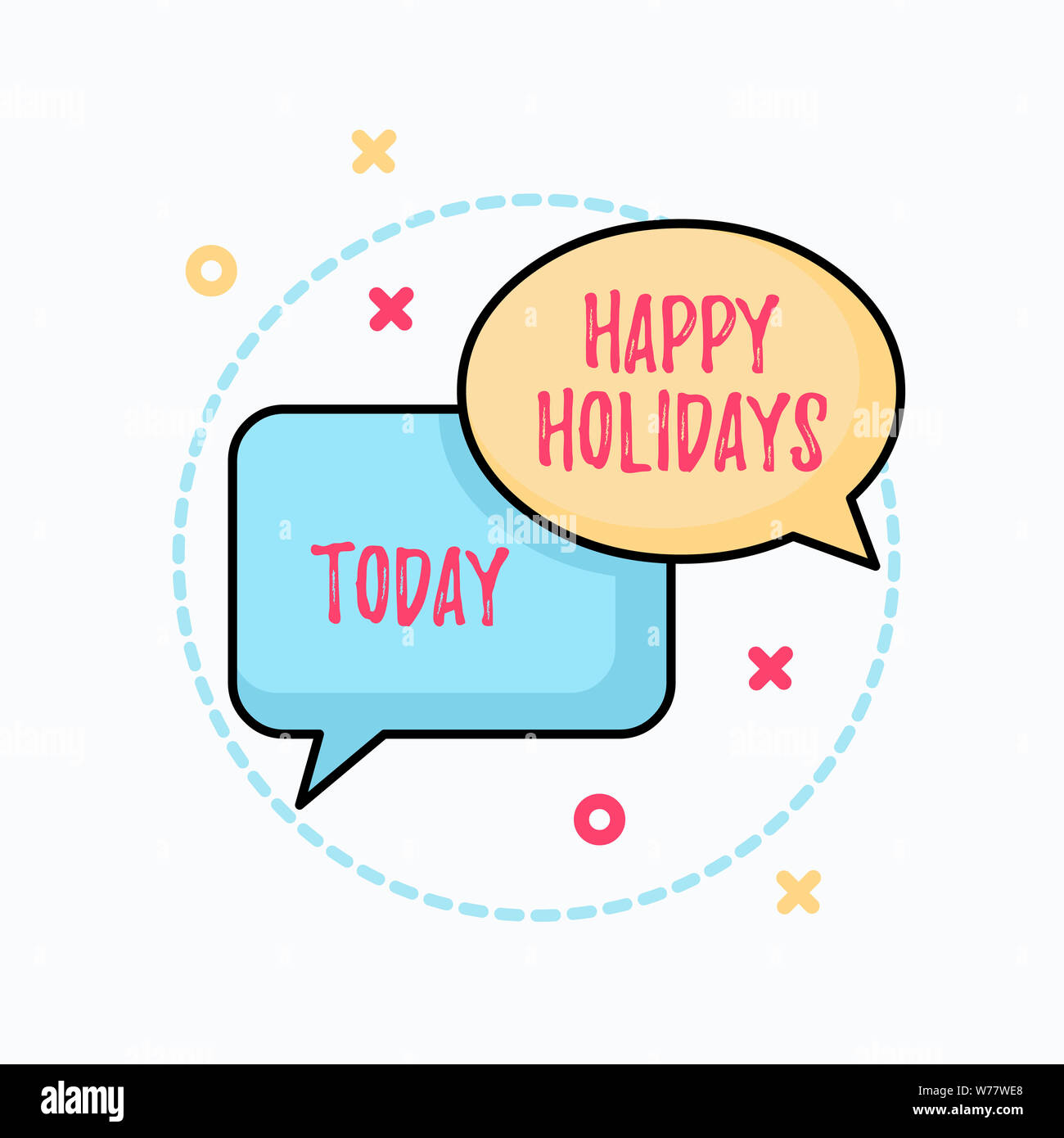 Conceptual hand writing showing Happy Holidays. Concept meaning Made a ...