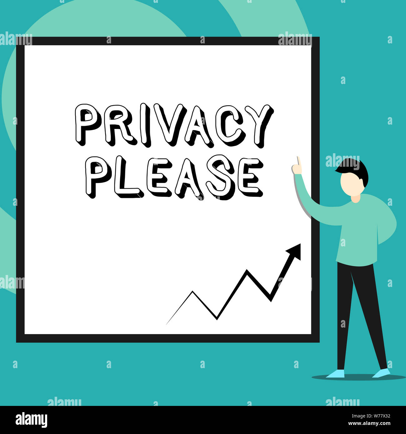 Conceptual hand writing showing Privacy Please. Concept meaning asking ...