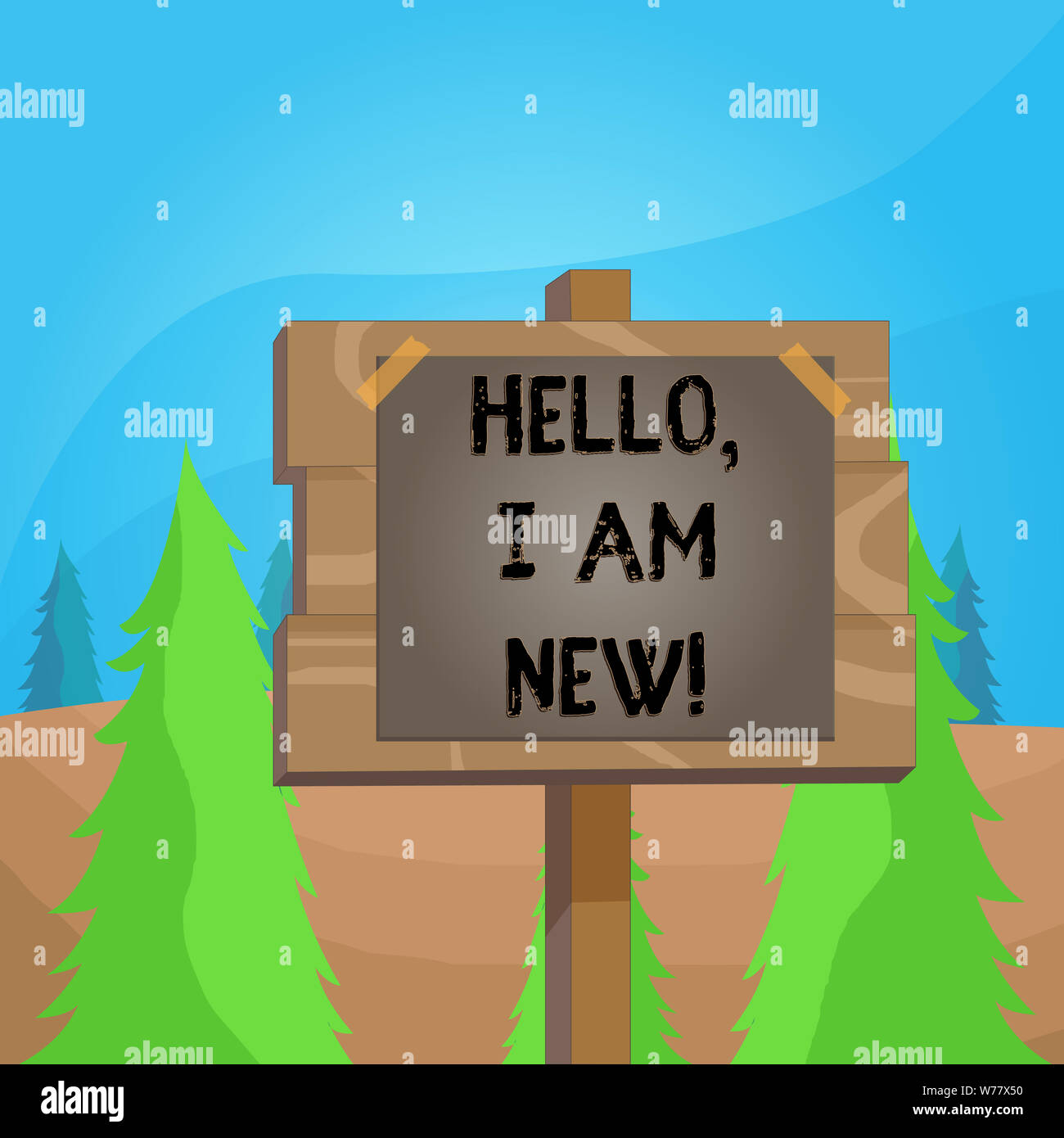 Word writing text Hello I Am New. Business photo showcasing used as ...