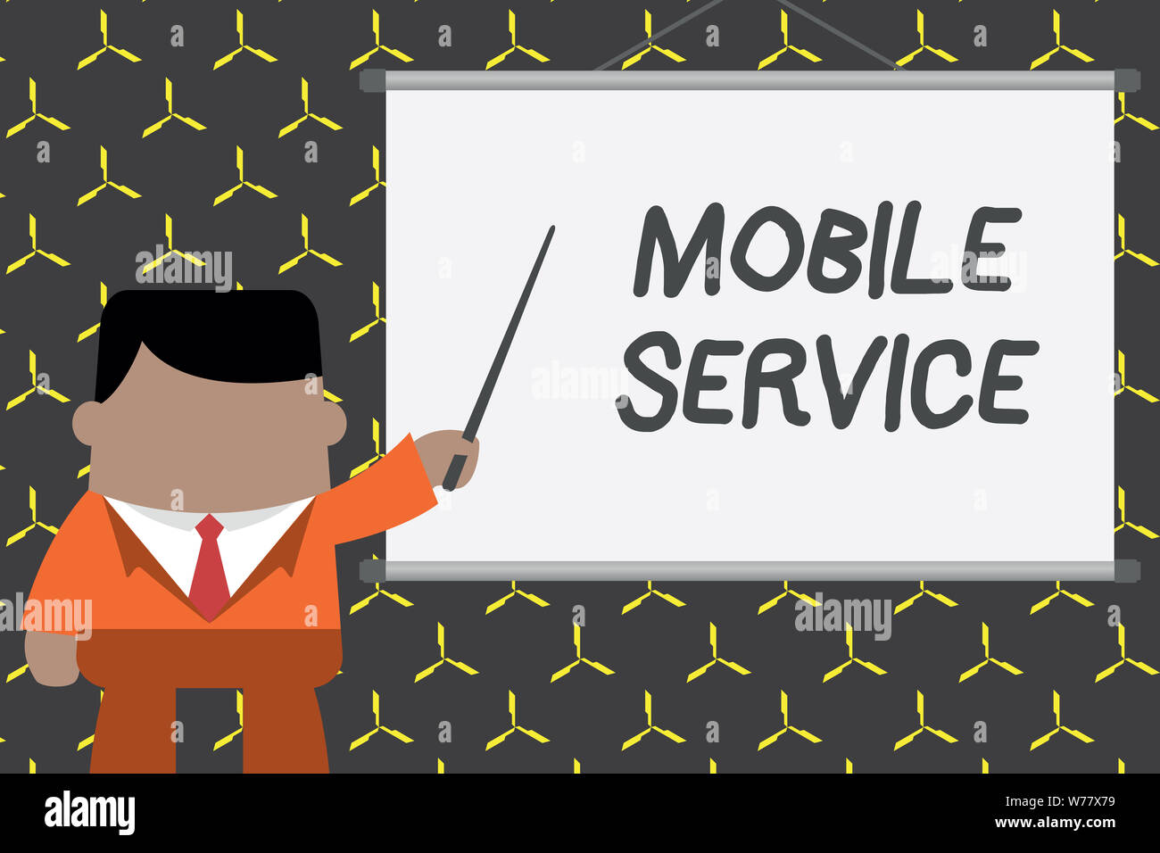 Text Sign Showing Mobile Service Business Photo Showcasing Radio
