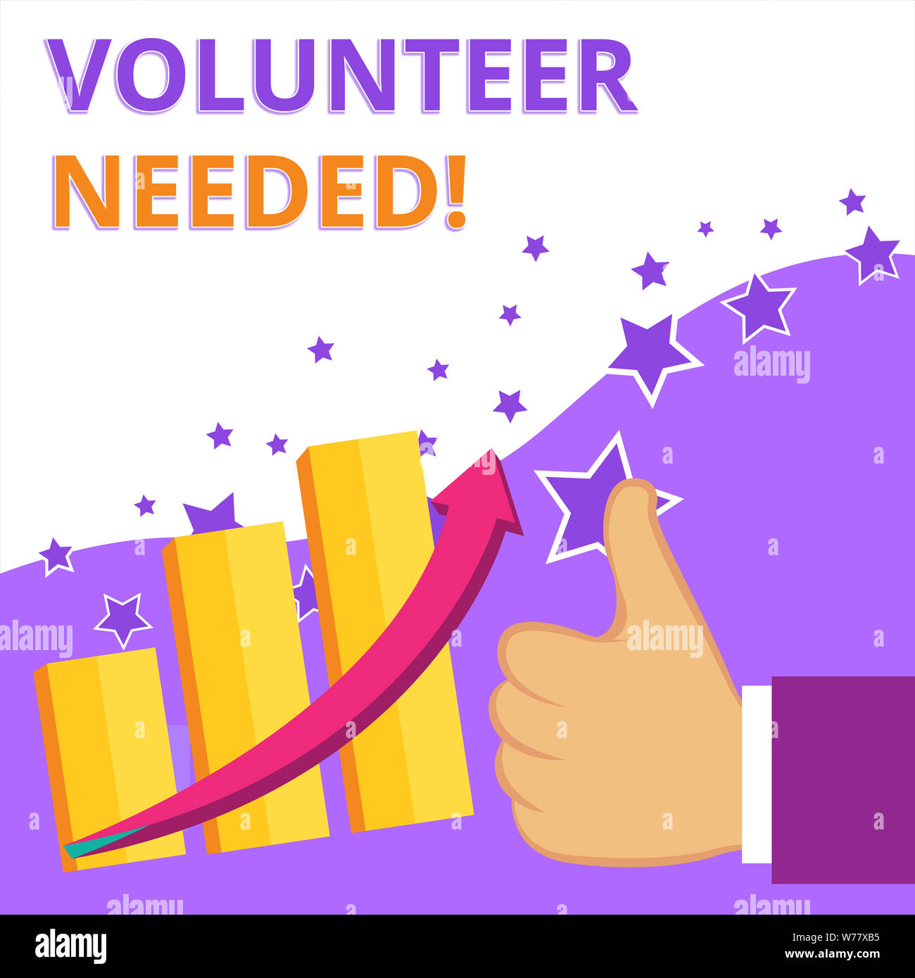 Text sign showing Volunteer Needed. Business photo text need work for ...