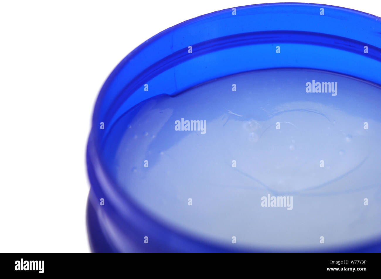 blue ointment jar isolate on white background Stock Photo - Alamy