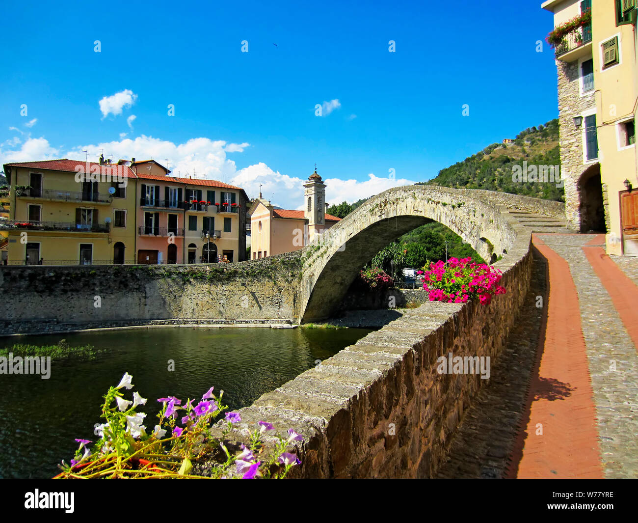 The Bridge of Dolceacqua, Italy Stock Photo - Alamy
