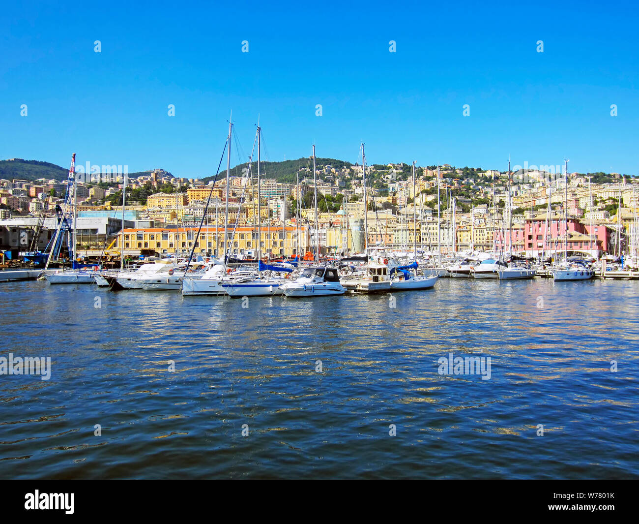 The harbor of genoa hi-res stock photography and images - Alamy