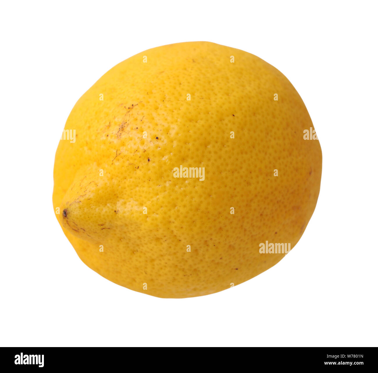 single lemon isolated on white background Stock Photo - Alamy