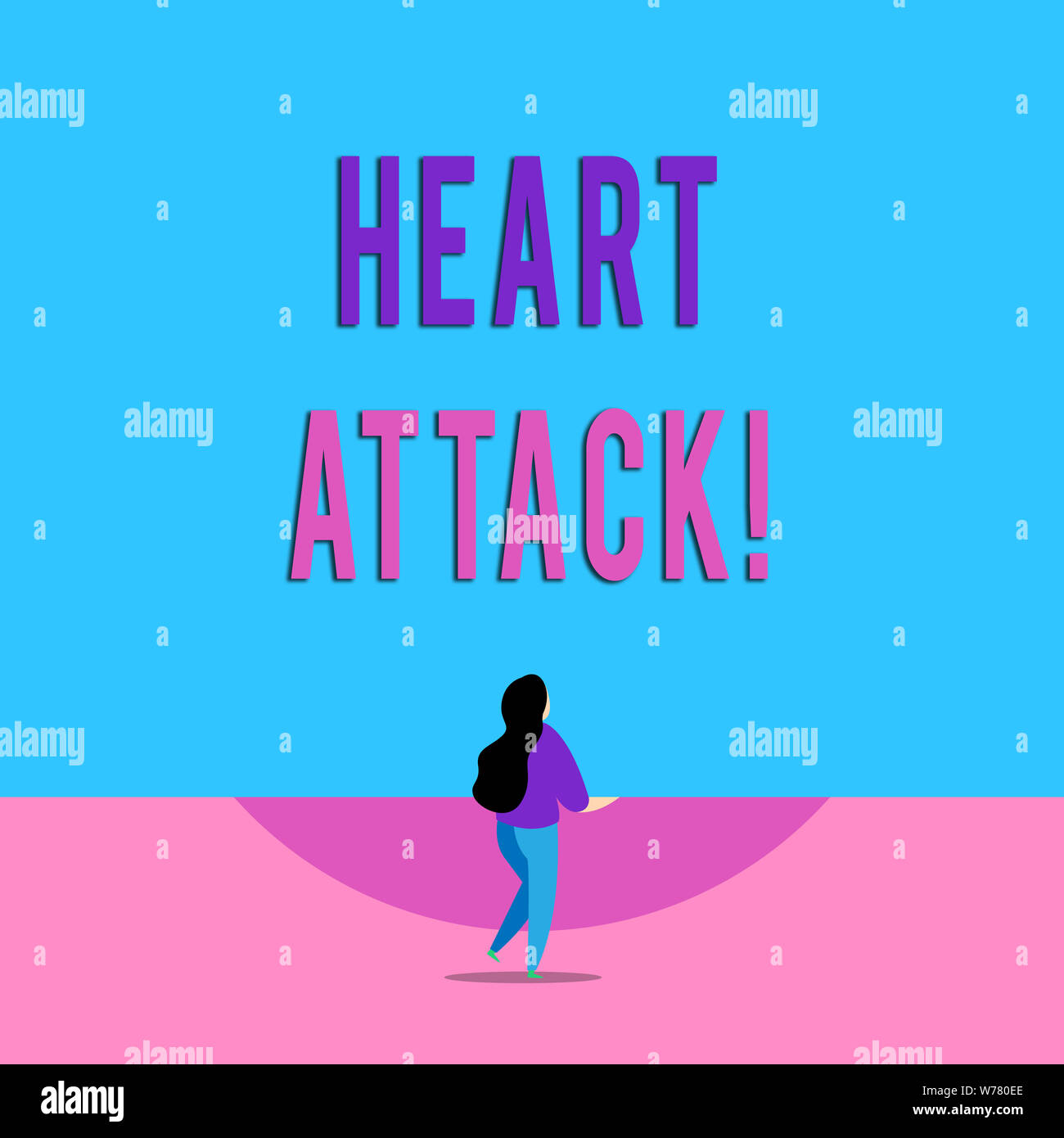 Handwriting text writing Heart Attack. Conceptual photo sudden ...