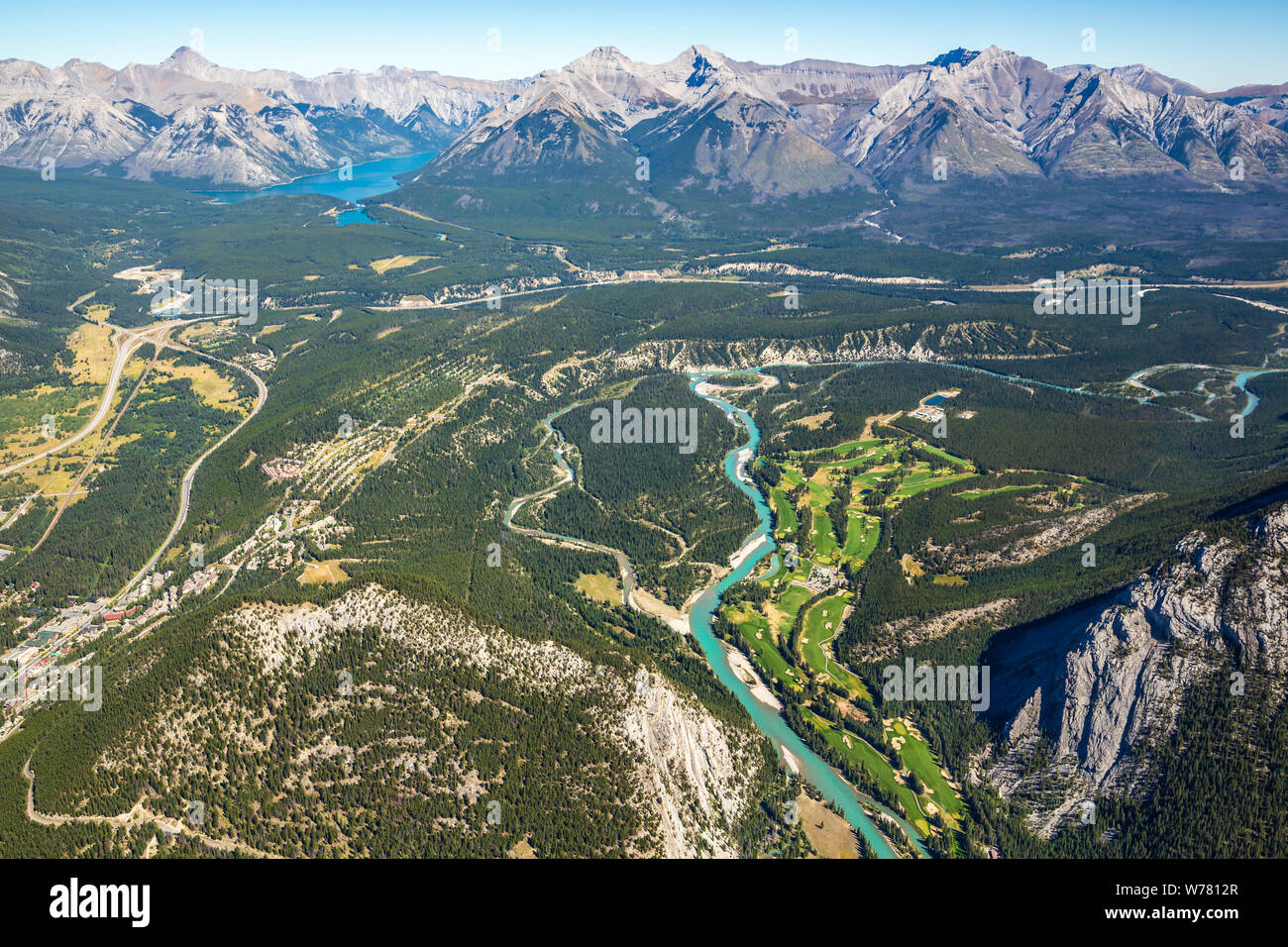 Banff town aerial hi-res stock photography and images - Alamy