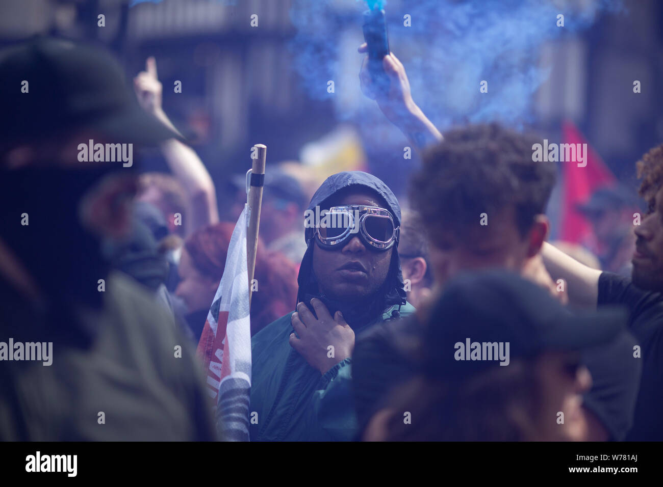 Flare protest hi-res stock photography and images - Alamy