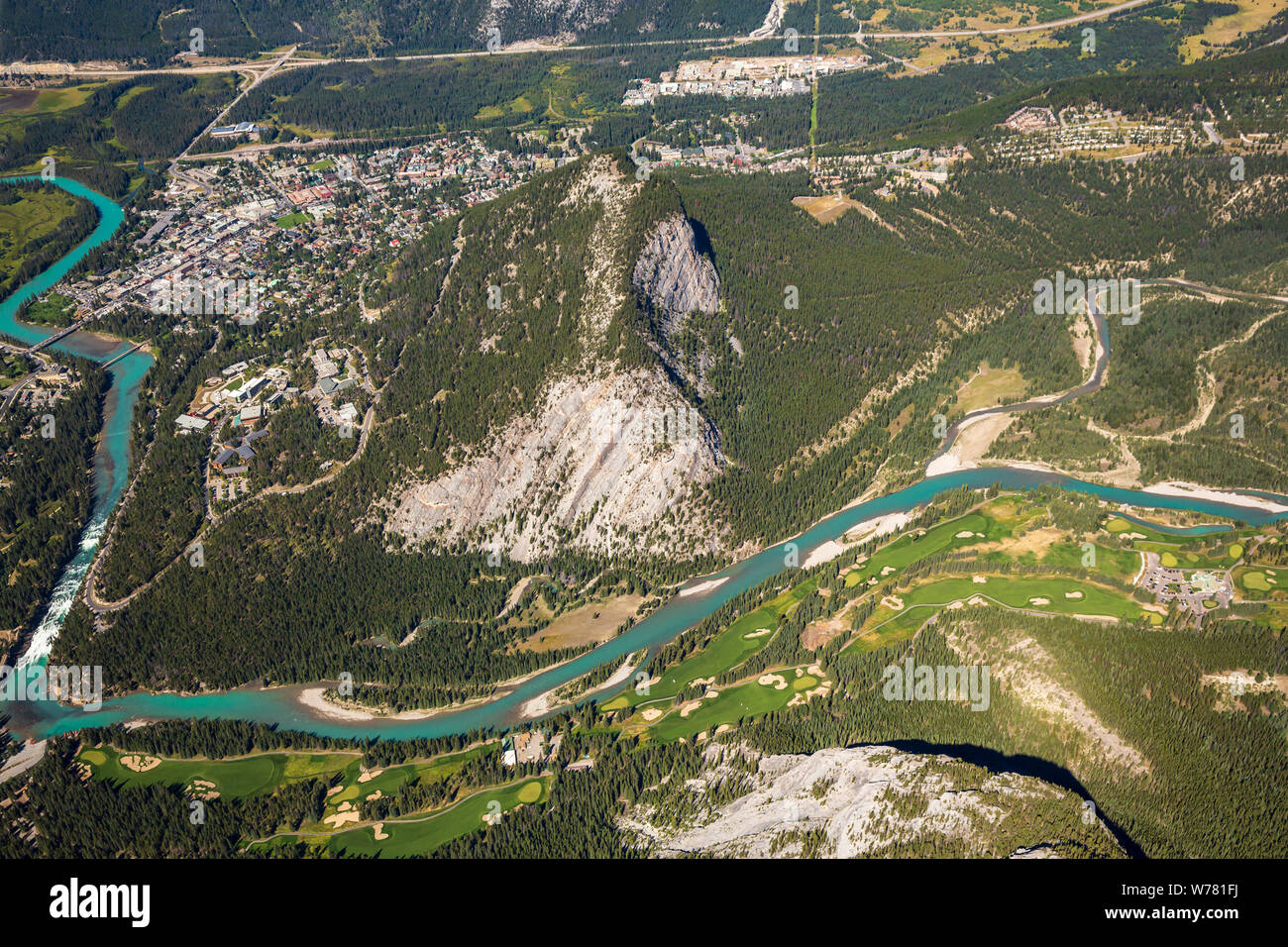 Golf Course In Banff National Park High Resolution Stock Photography ...