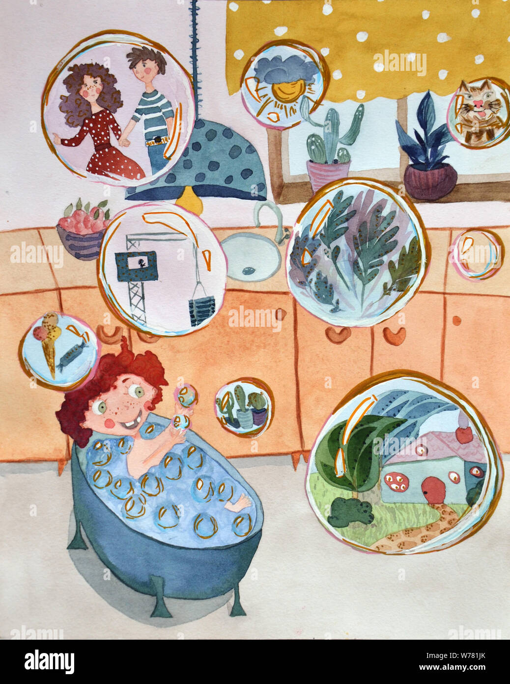 Girl wallpaper hi-res stock photography and images - Alamy