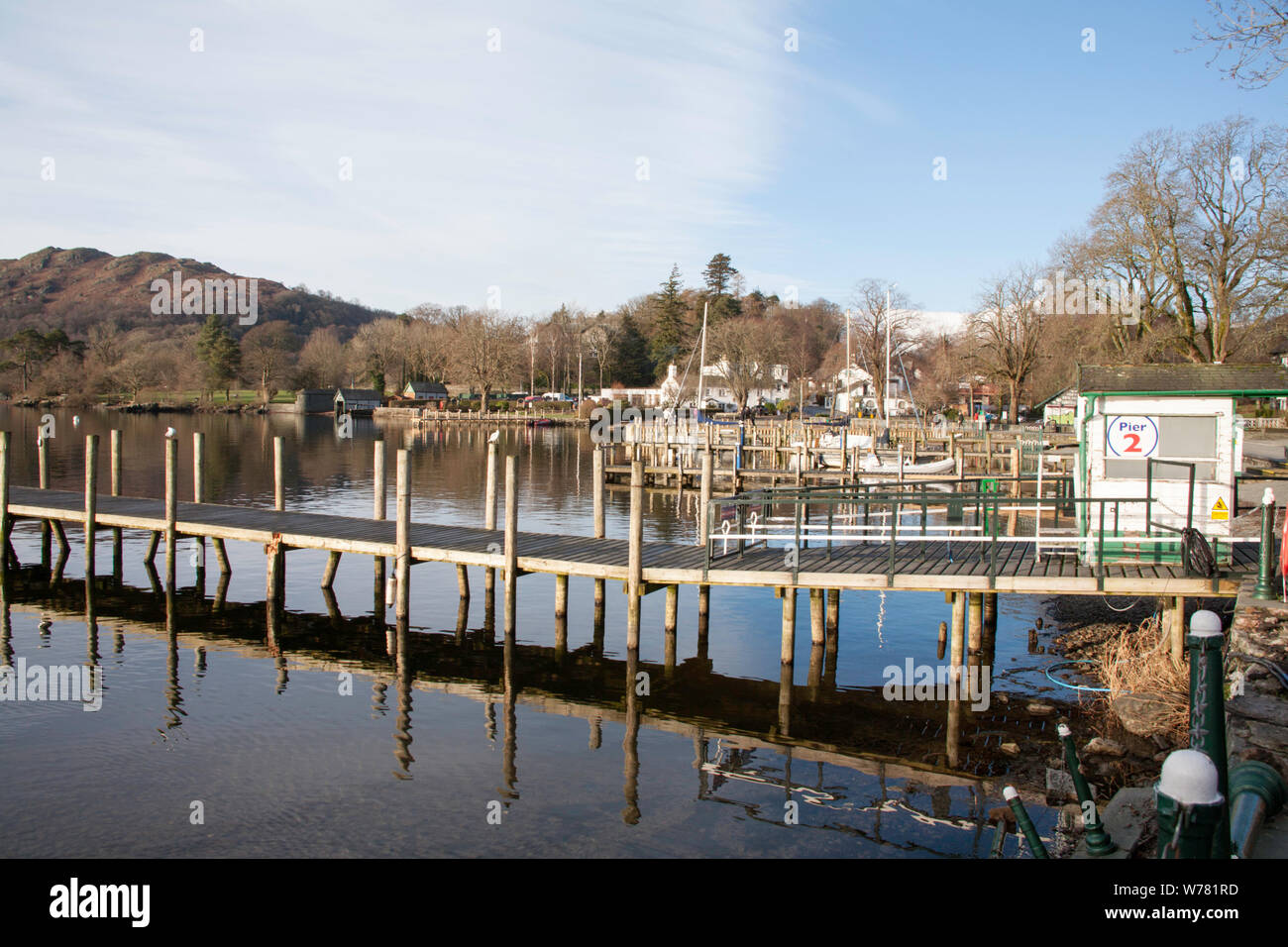 Waterhead the head of Windermere near Ambleside Lake District Cumbria ...