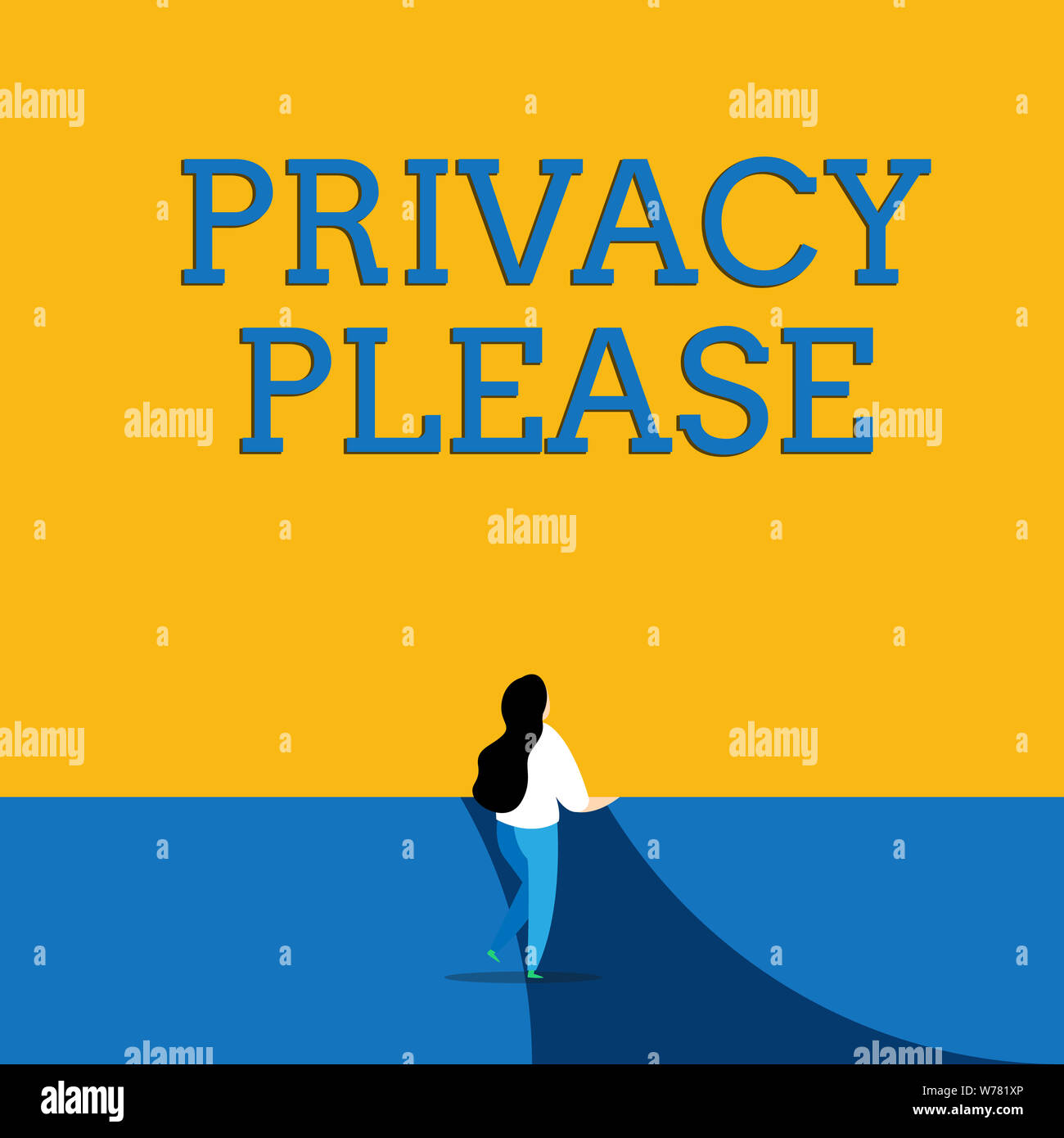 Conceptual hand writing showing Privacy Please. Concept meaning asking ...