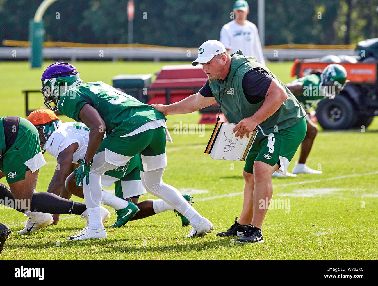 August 5, 2019, Florham Park, New Jersey, USA: Special Teams coach ...