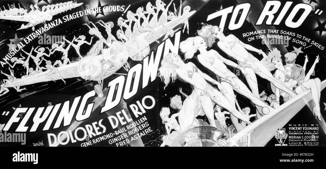 MOVIE POSTER, FLYING DOWN TO RIO, 1933 Stock Photo - Alamy
