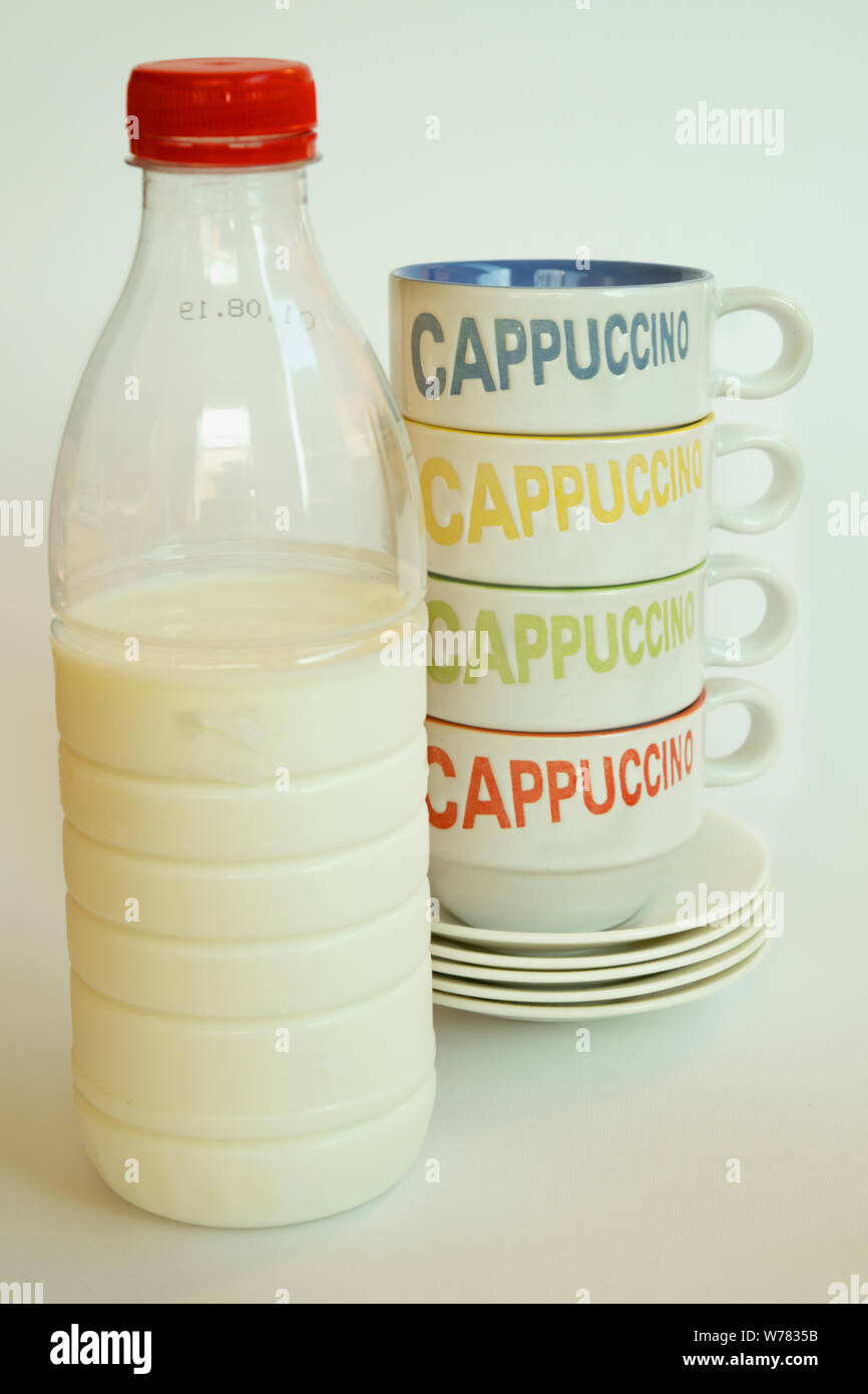 cappuccino made with low-fat milk Stock Photo - Alamy