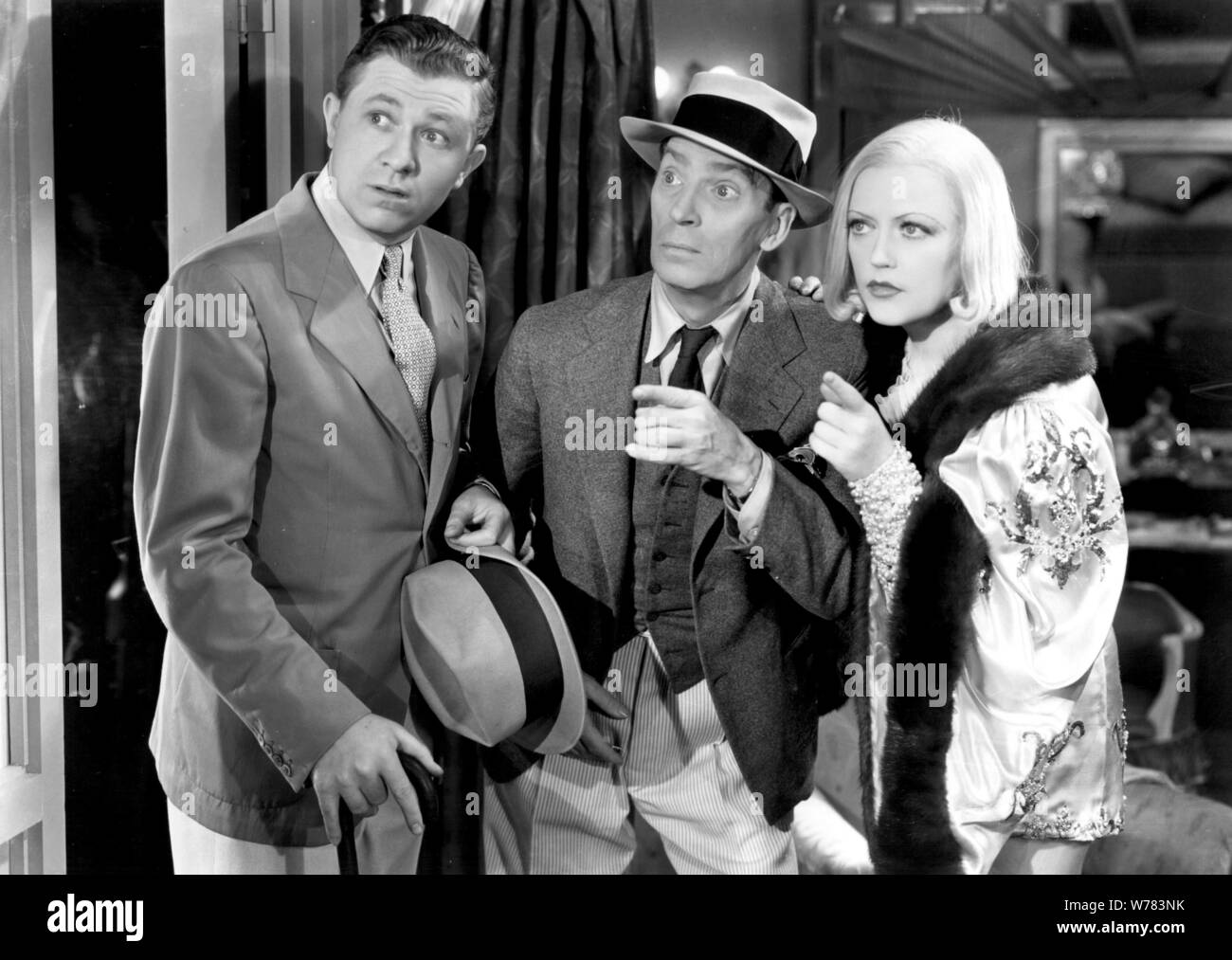 STUART ERWIN, NED SPARKS, MARION DAVIES, GOING HOLLYWOOD, 1933 Stock ...