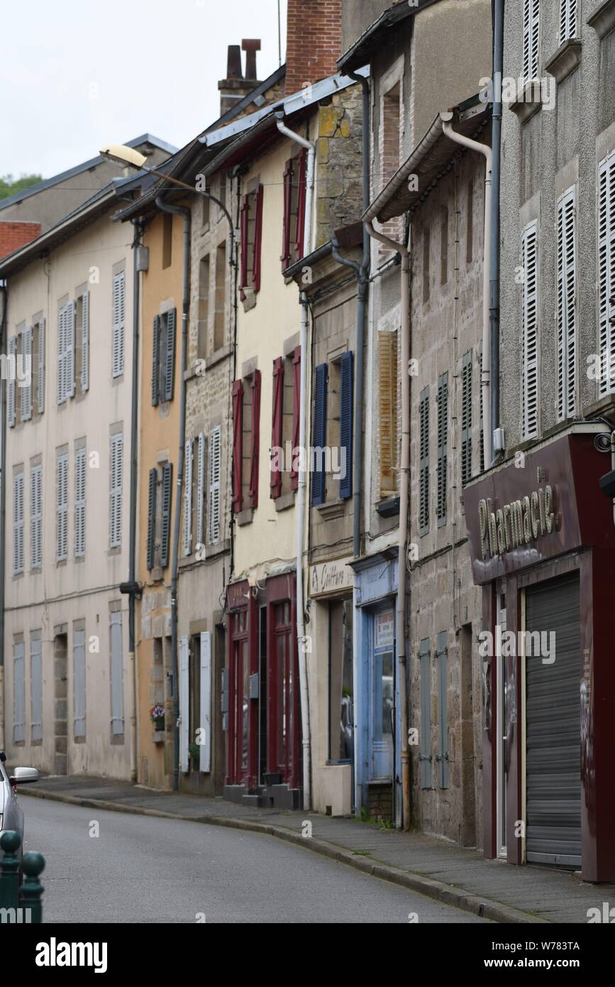 Bourganeuf in the Creuse department in the Nouvelle-Aquitaine region in ...