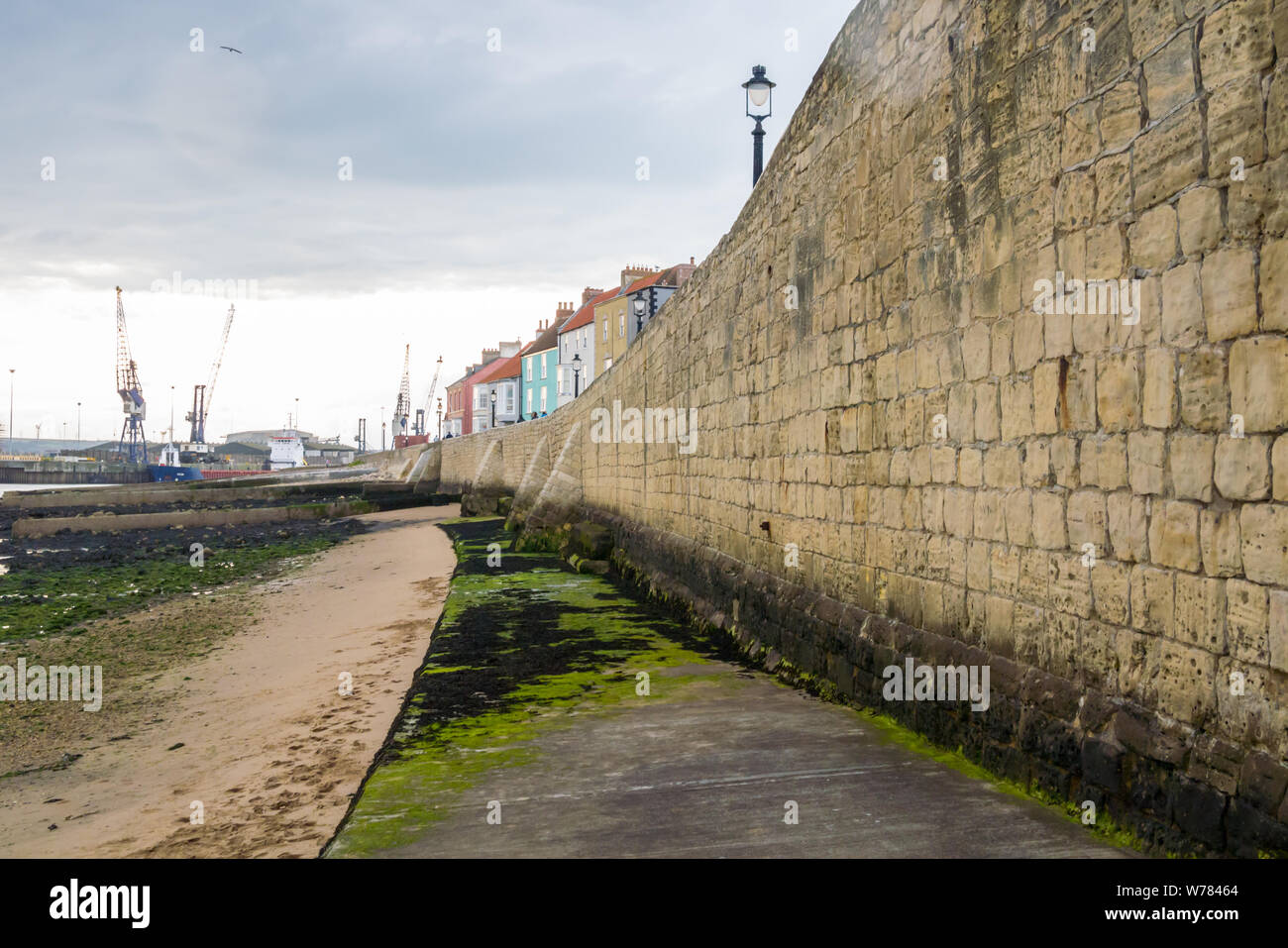 The Town Wall at Hartlepool Viewed from the Beach Stock Photo - Alamy