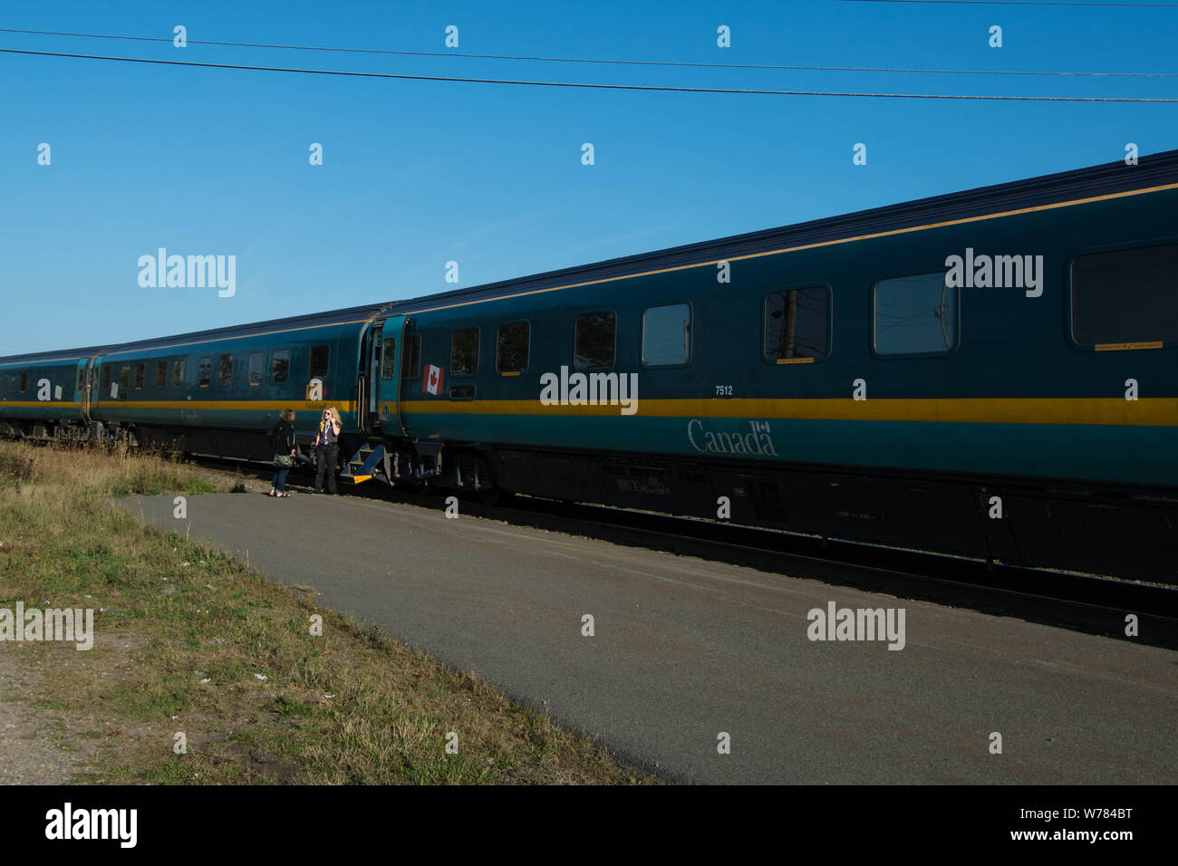 Train Halifax Nova Scotia Canada arrived from Toronto stripe stripes ...