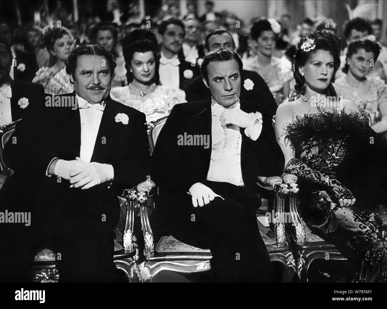 WILL DOHM, JOHANNES HEESTERS, MARTE HARELL, THE BAT, 1946 Stock Photo ...